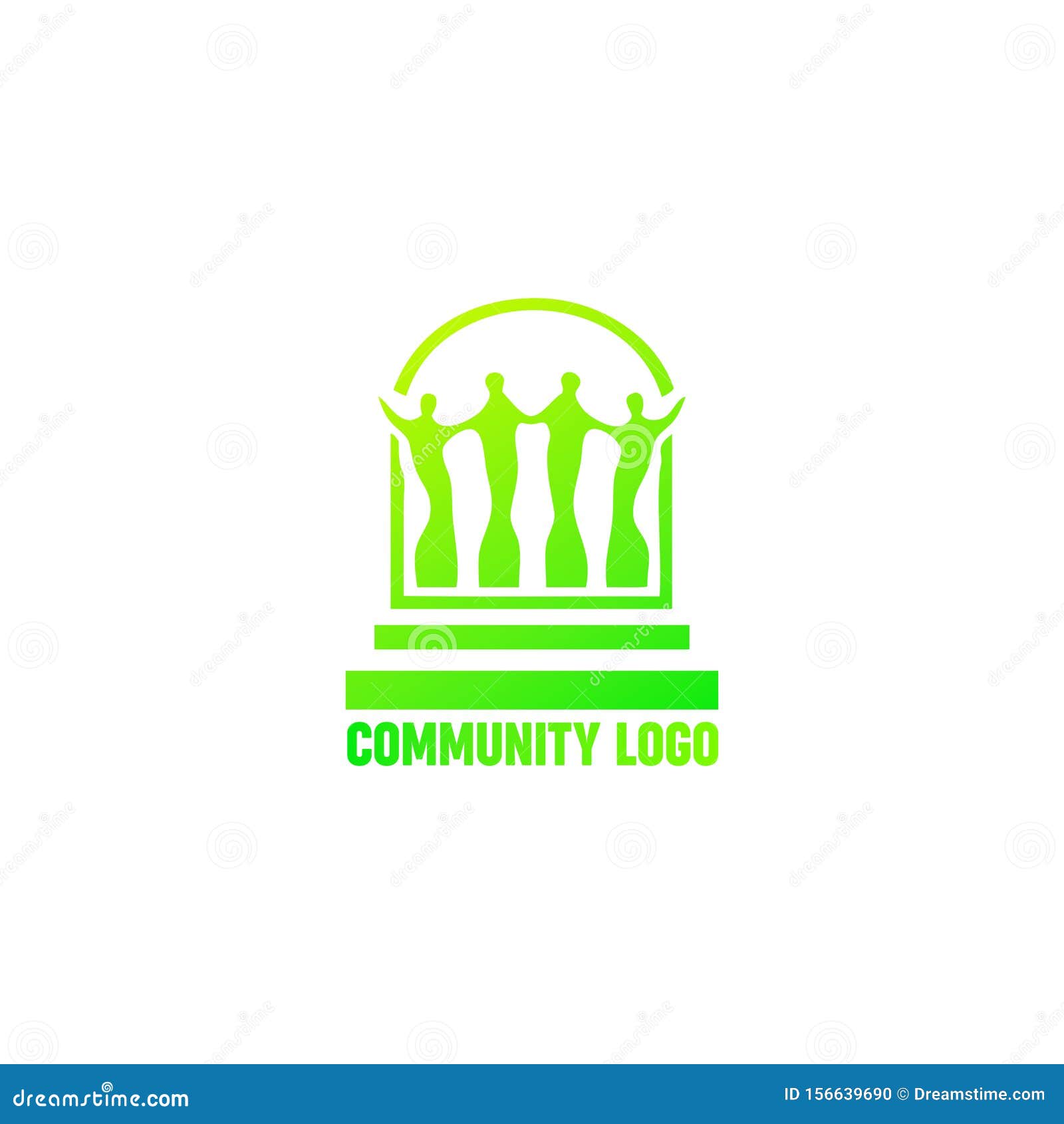 Community vector logo stock vector. Illustration of digital - 156639690