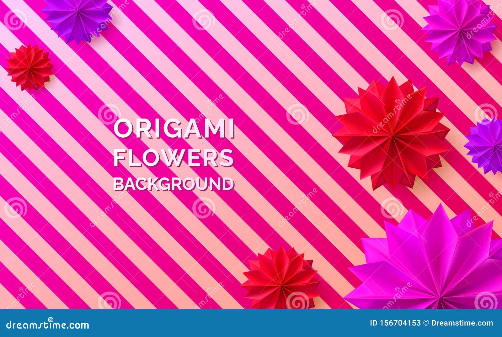 Colorful Origami Paper Backdrop Stock Vector - Illustration of ...