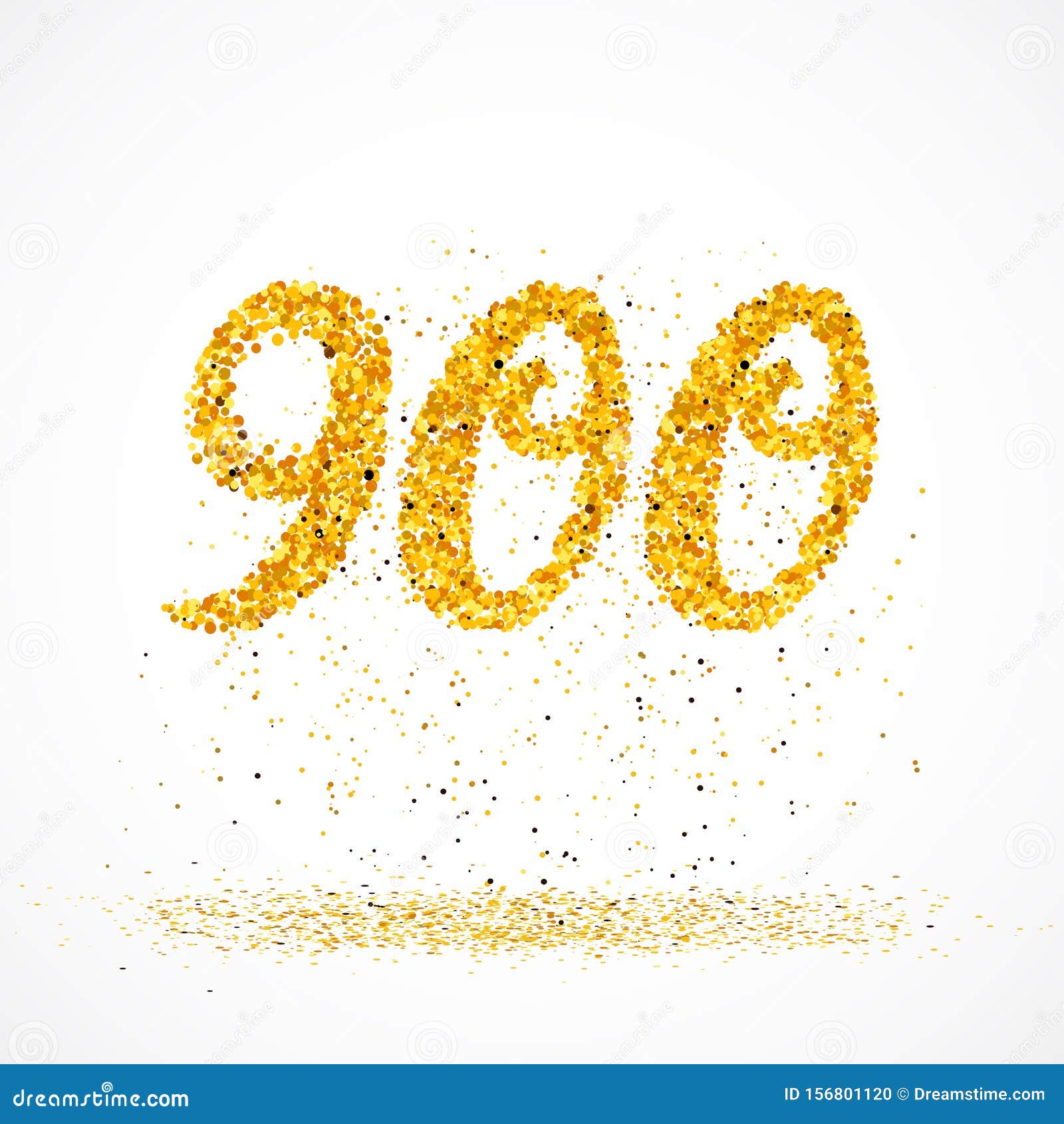 900 Made with Little Glitter Gold Circles Stock Vector - Illustration ...