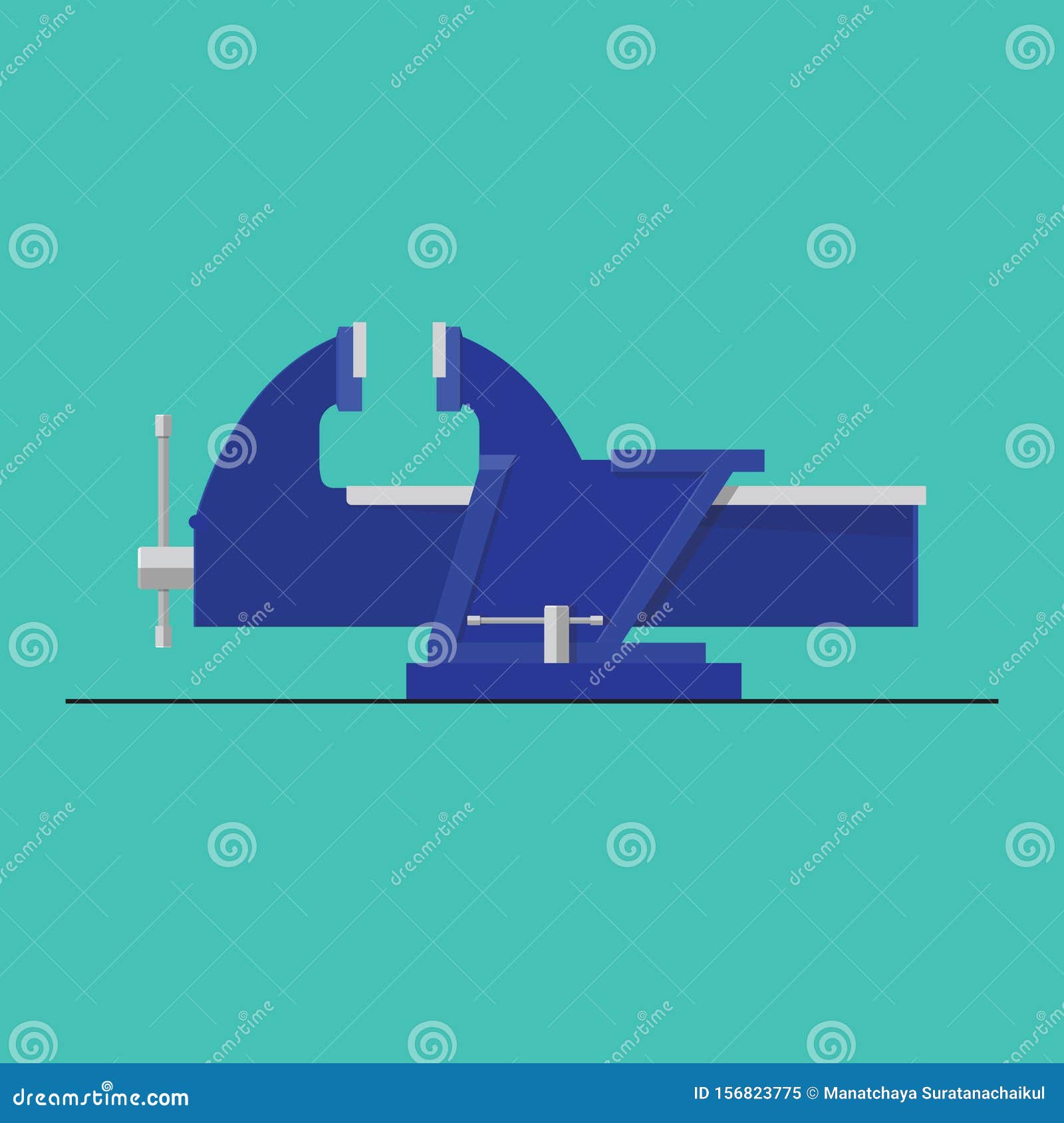 Table Vise Clamp Vector Design. Stock Illustration - Illustration of ...