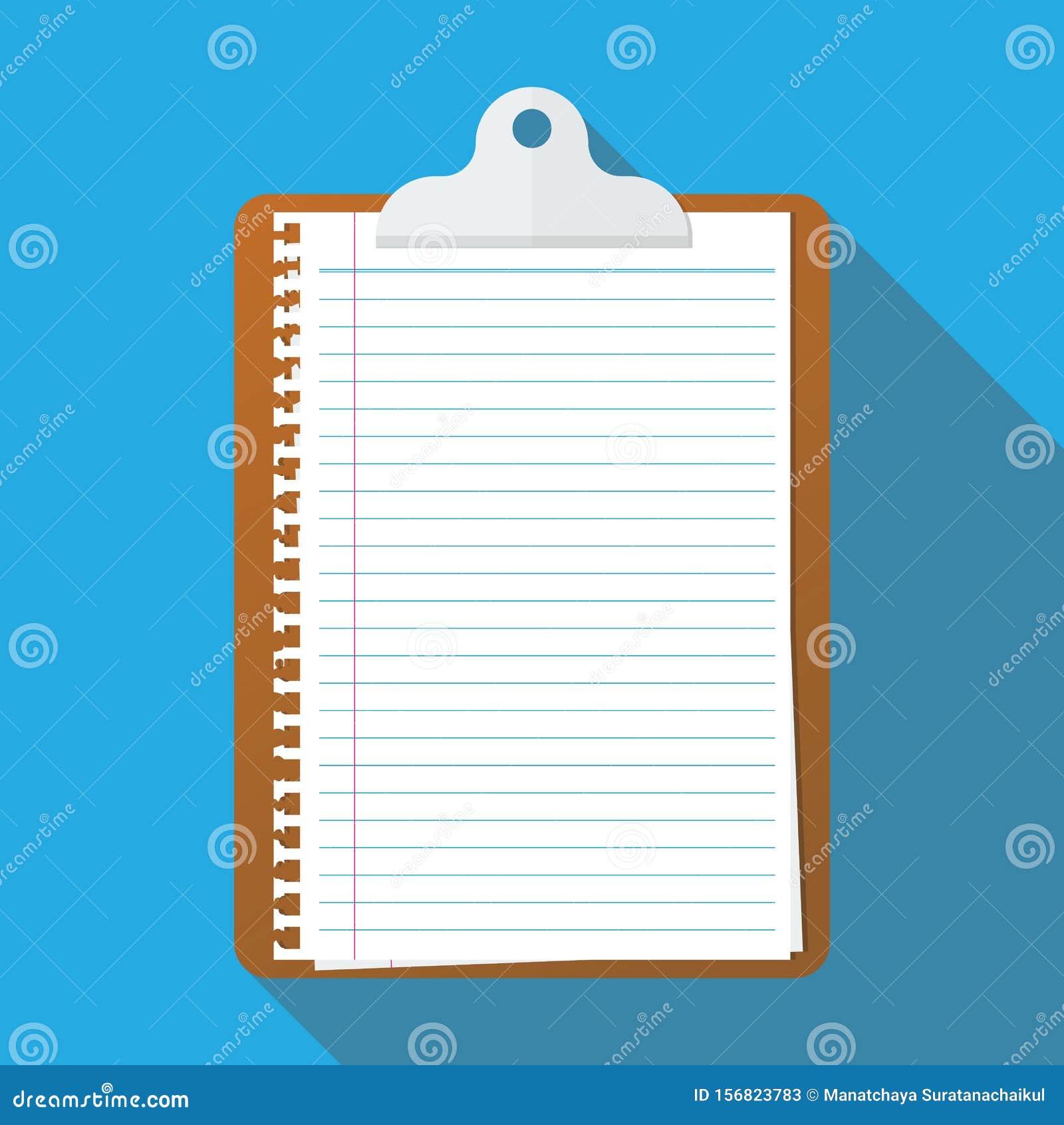 Set Of Clipboard With Lined Paper. Vector Mock Up Template For Business ...