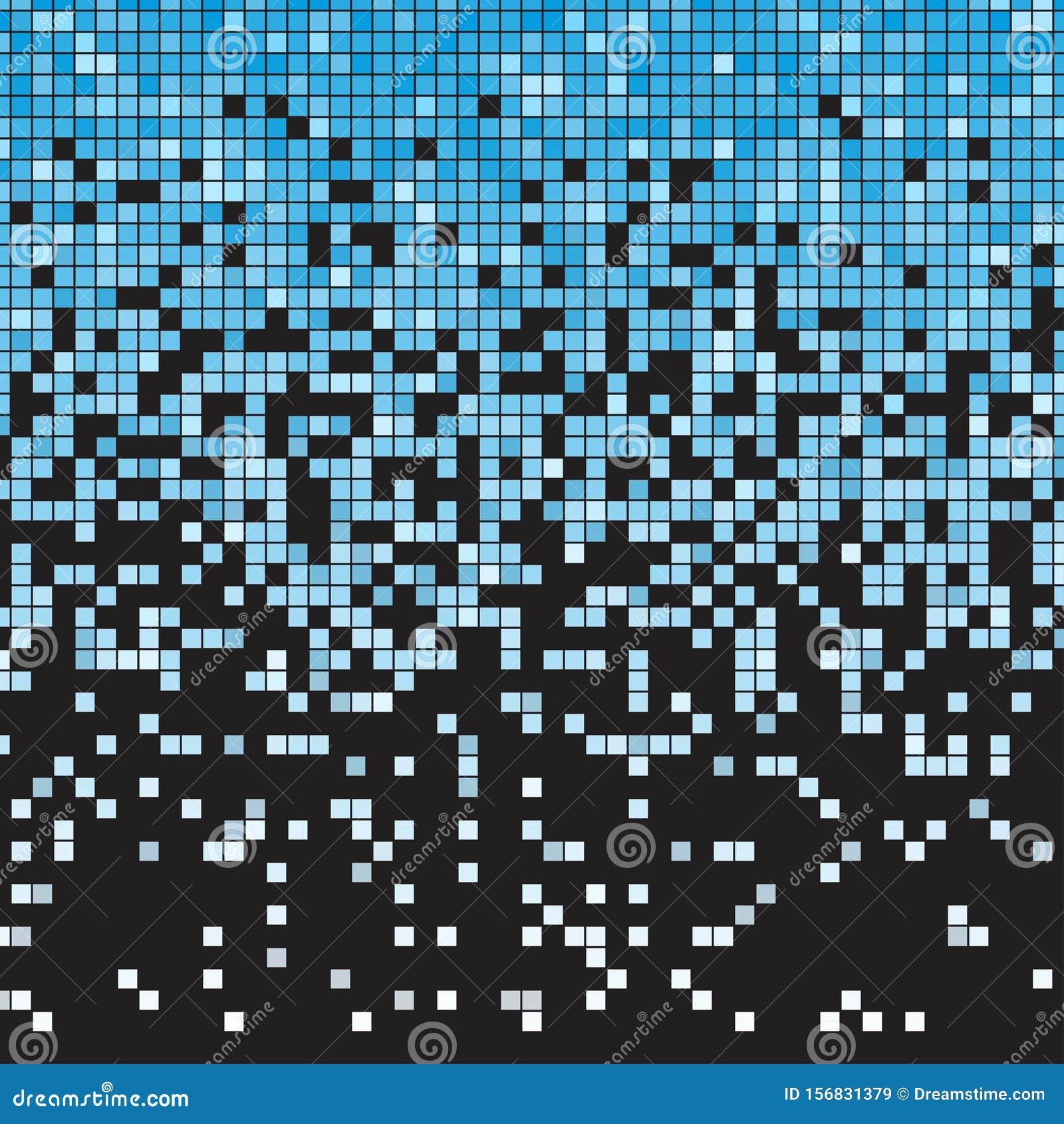 Fading Pixel Pattern Cartoon Vector | CartoonDealer.com #156831405