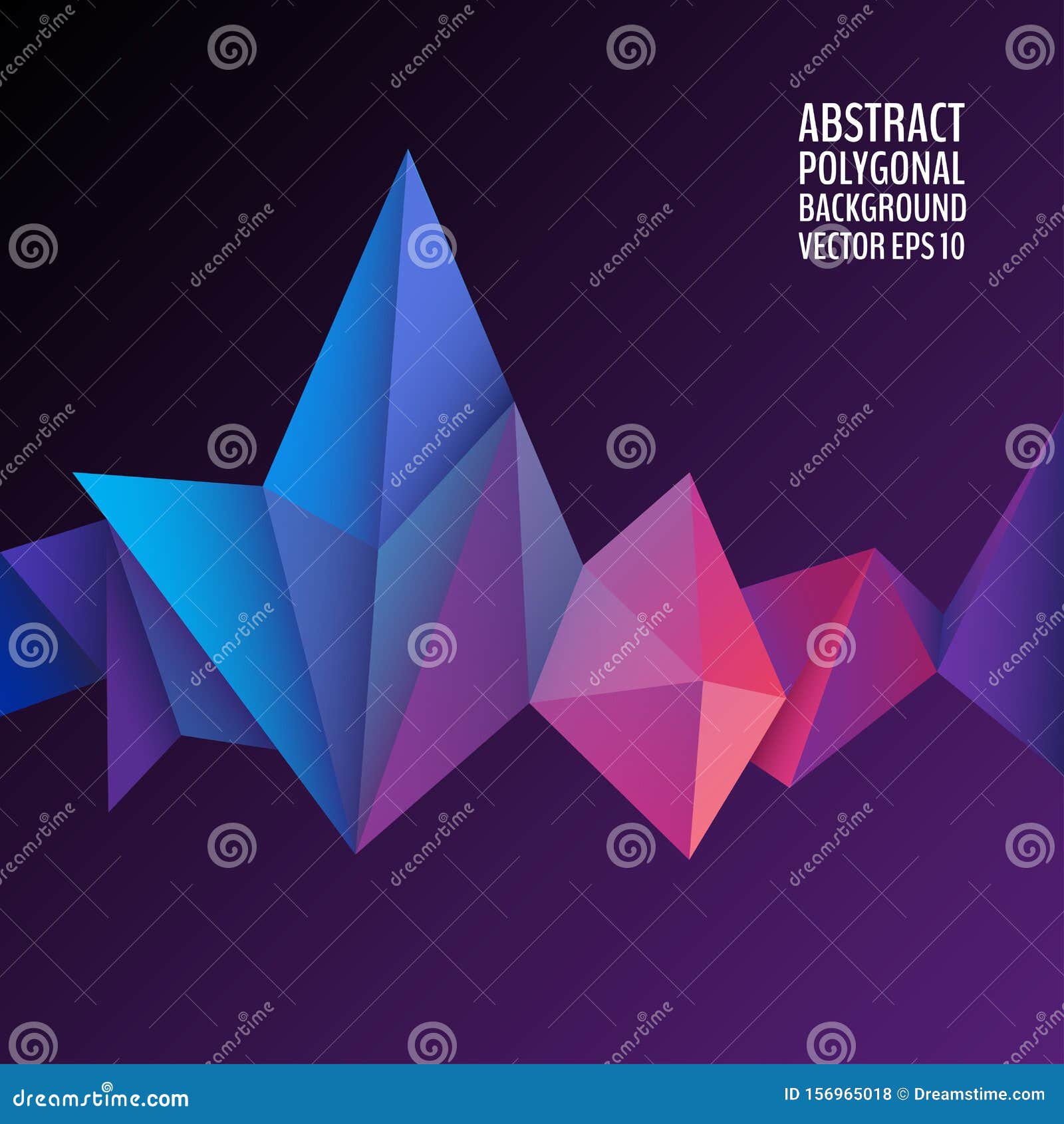 Polygonal shapes backdrop stock vector. Illustration of trendy - 156965018