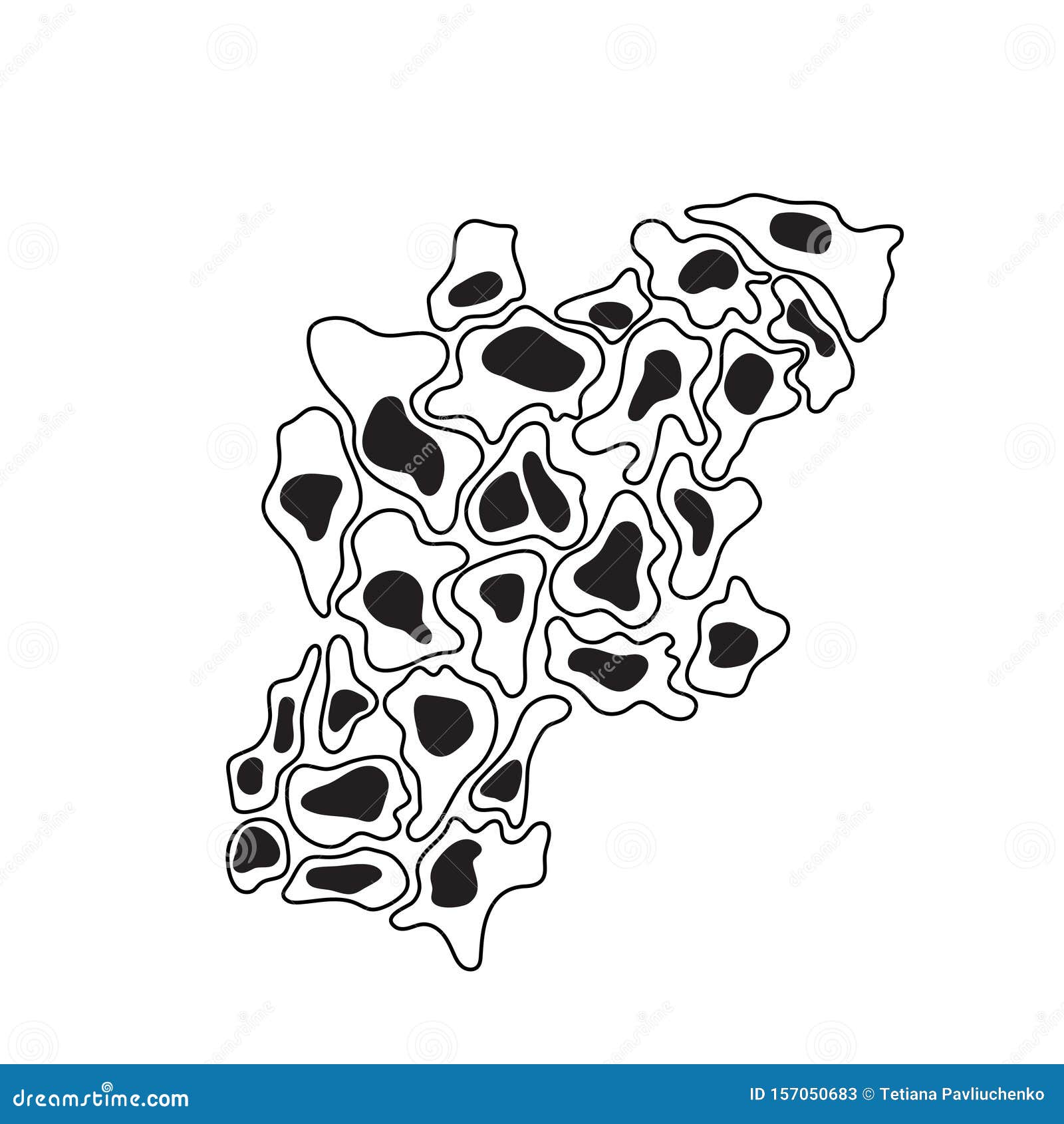 Vector Isolated Illustration of Malignant Tumor Stock Vector ...