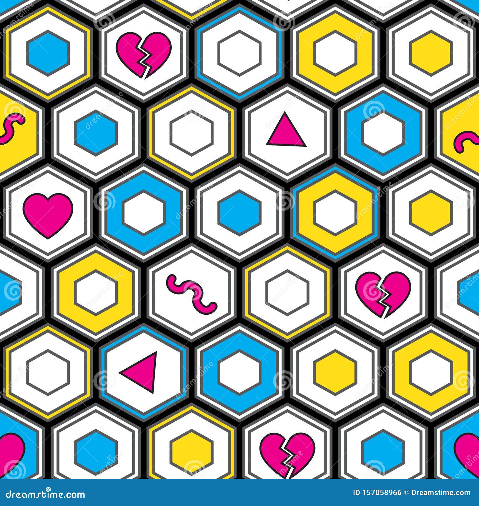 Colorful hipster pattern stock vector. Illustration of colorful - 157058966