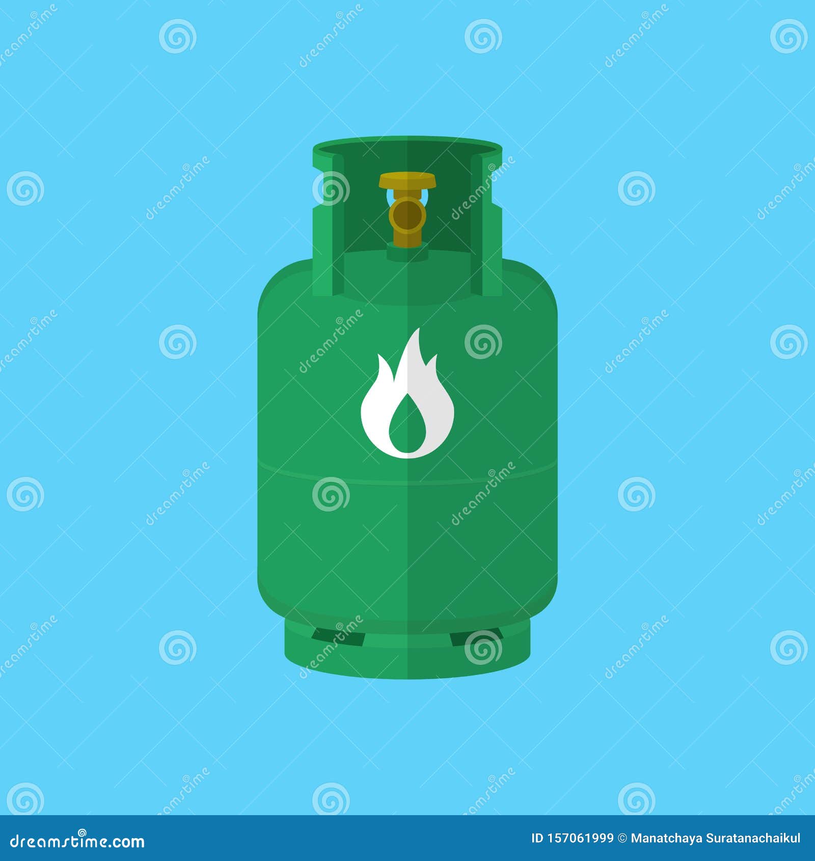 Flammable gas tank icon. stock illustration. Illustration of propane ...