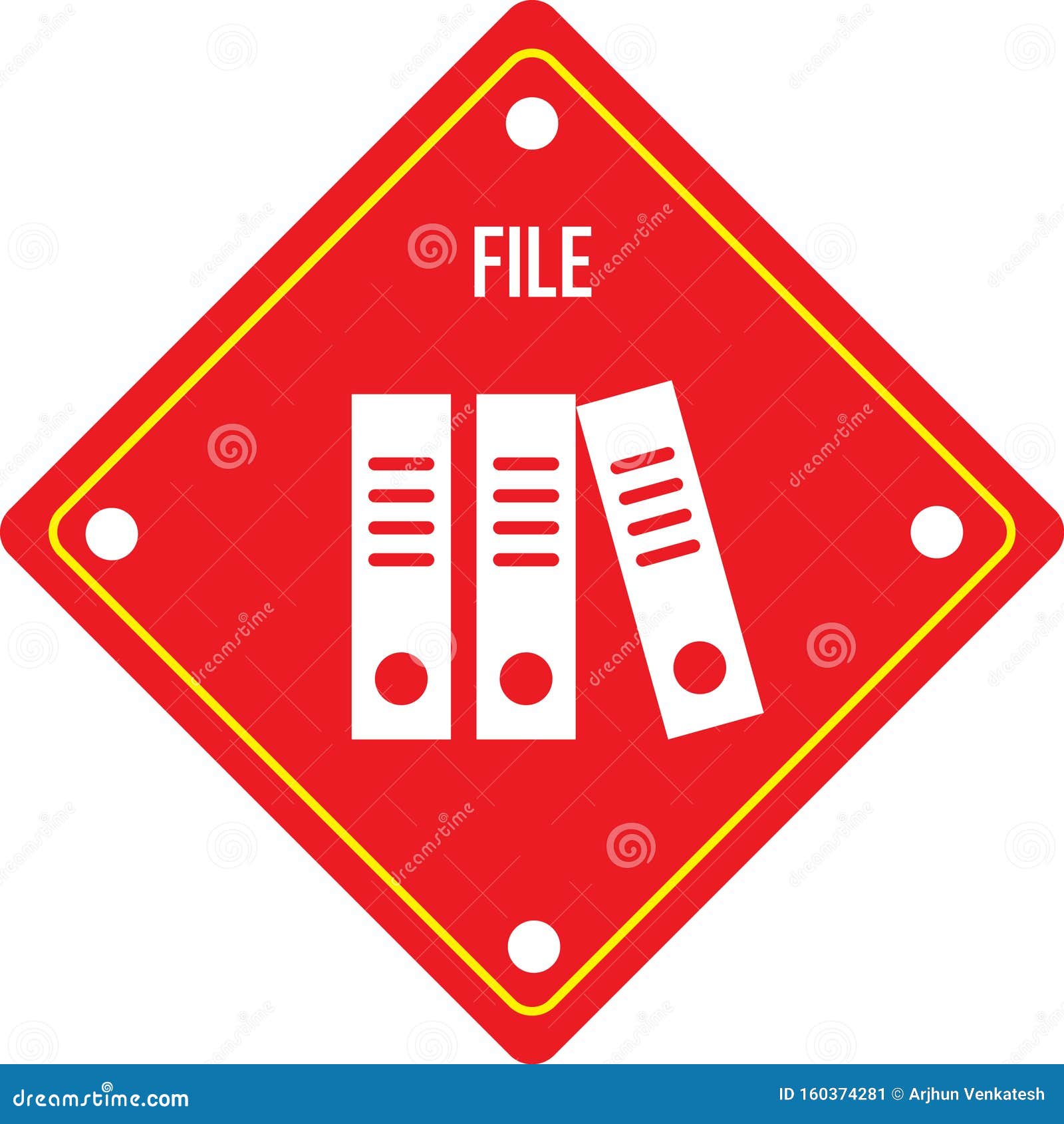 Illustration of Solution File Icon with Colourful Design Stock ...
