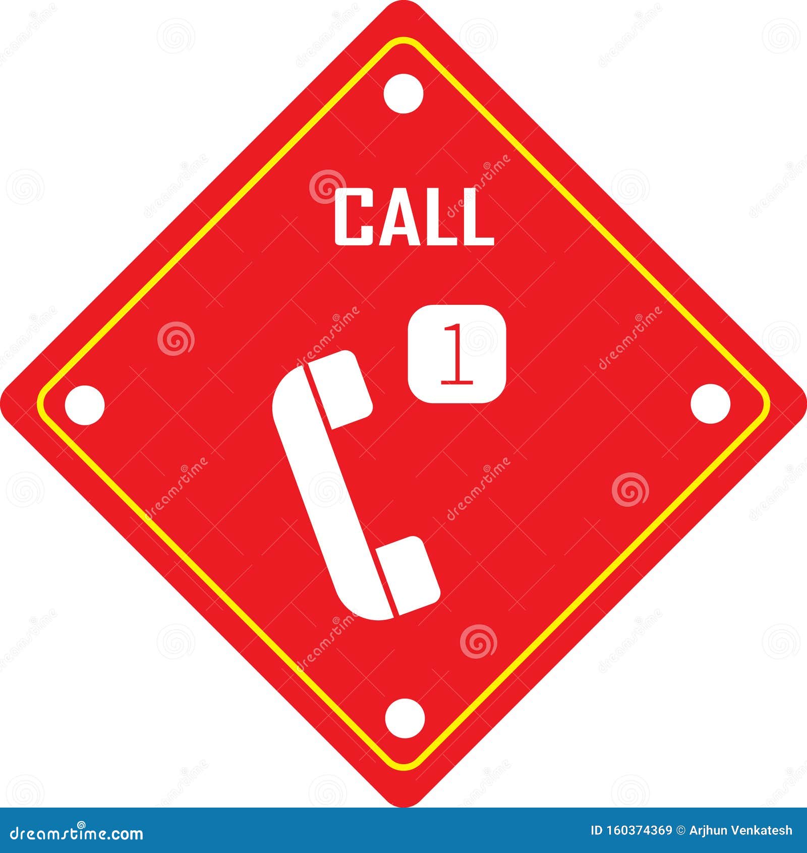 Illustration of Solution Phone Call Icon with Colourful Design Stock ...
