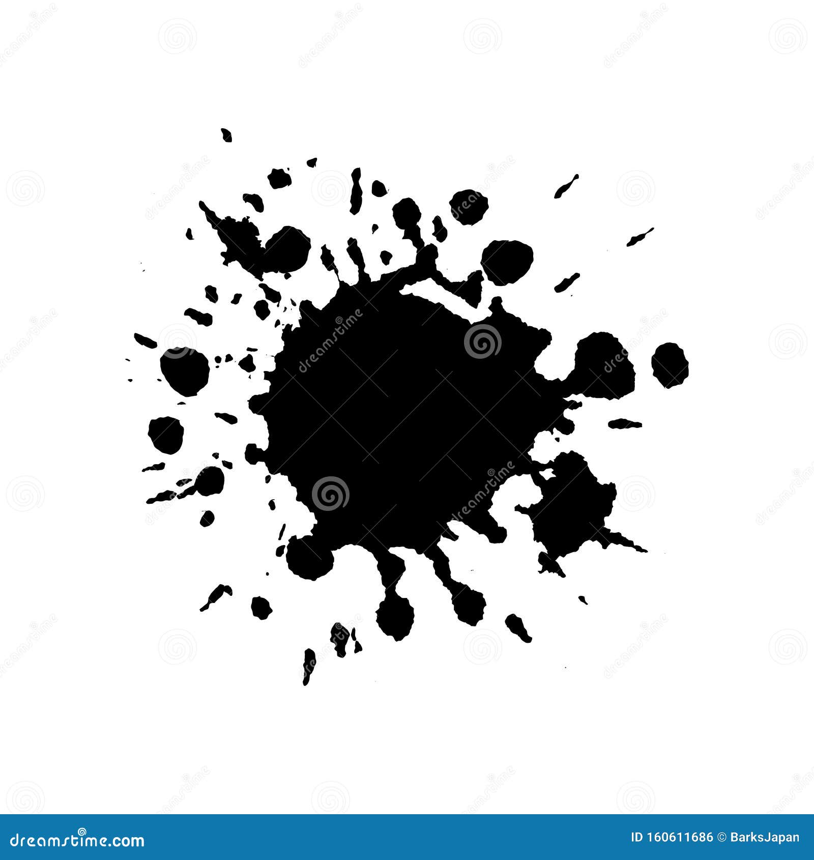 Splashing Pattern Vector Illustration Stock Vector - Illustration of ...