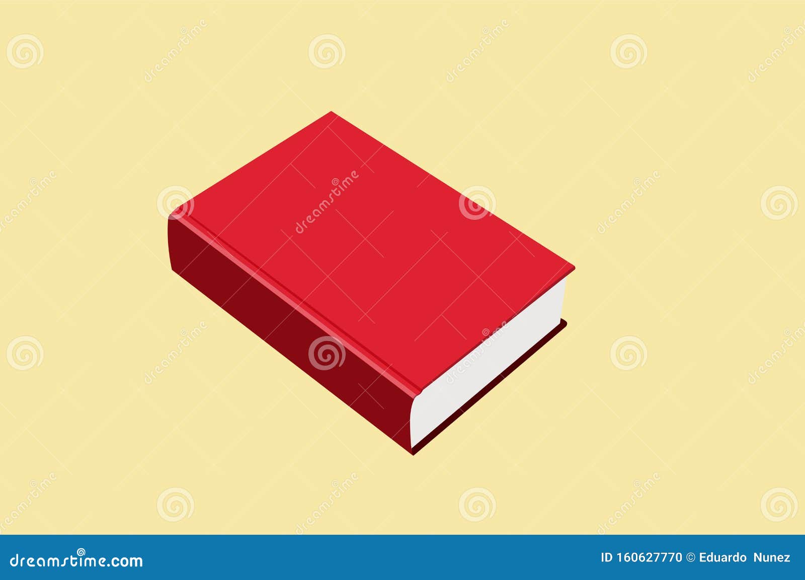 Vector Isolated Illustration of a Red Book Stock Vector - Illustration ...