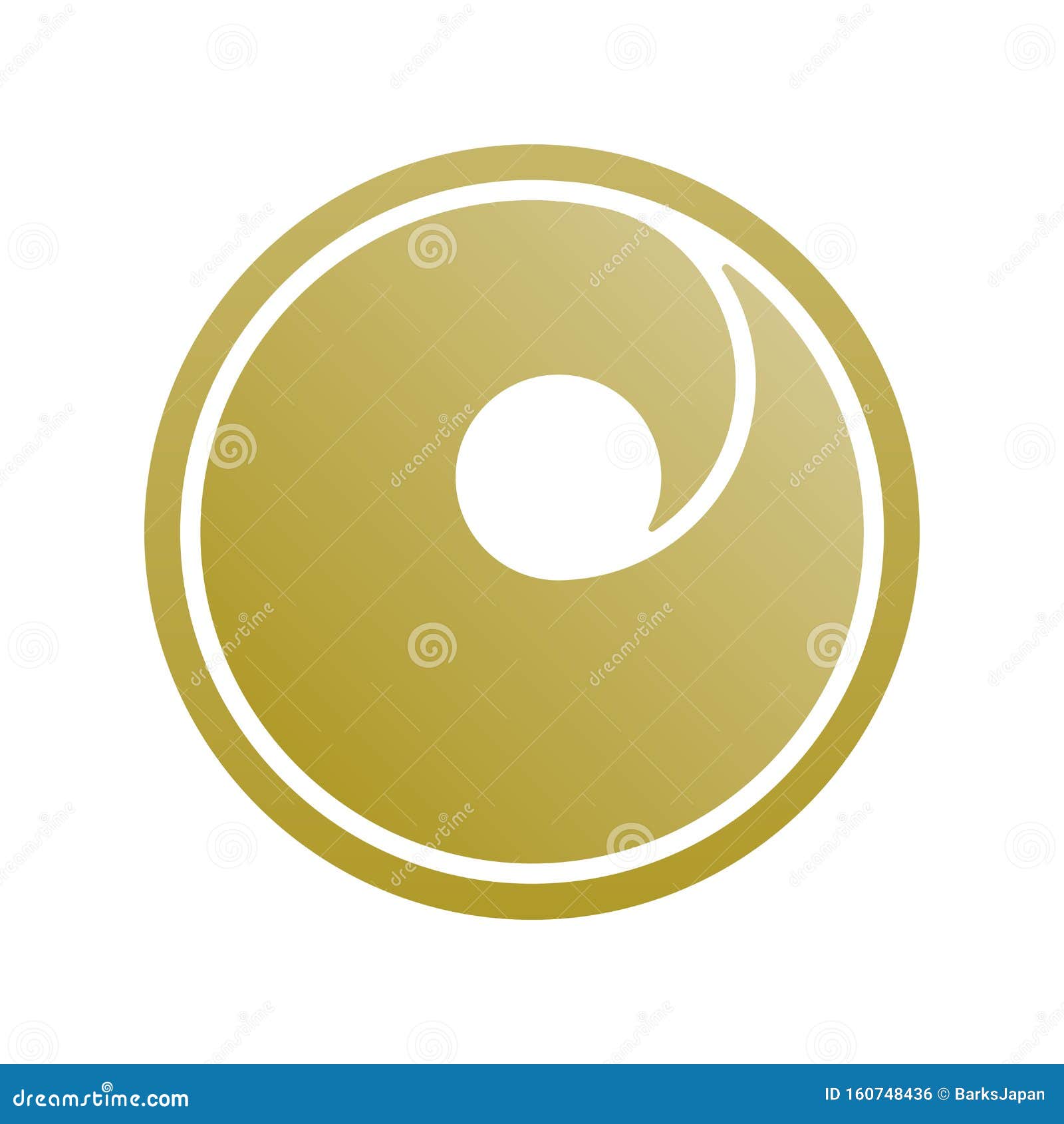 Japanese Traditional Mark Illustration / Moon Motif Stock Vector ...