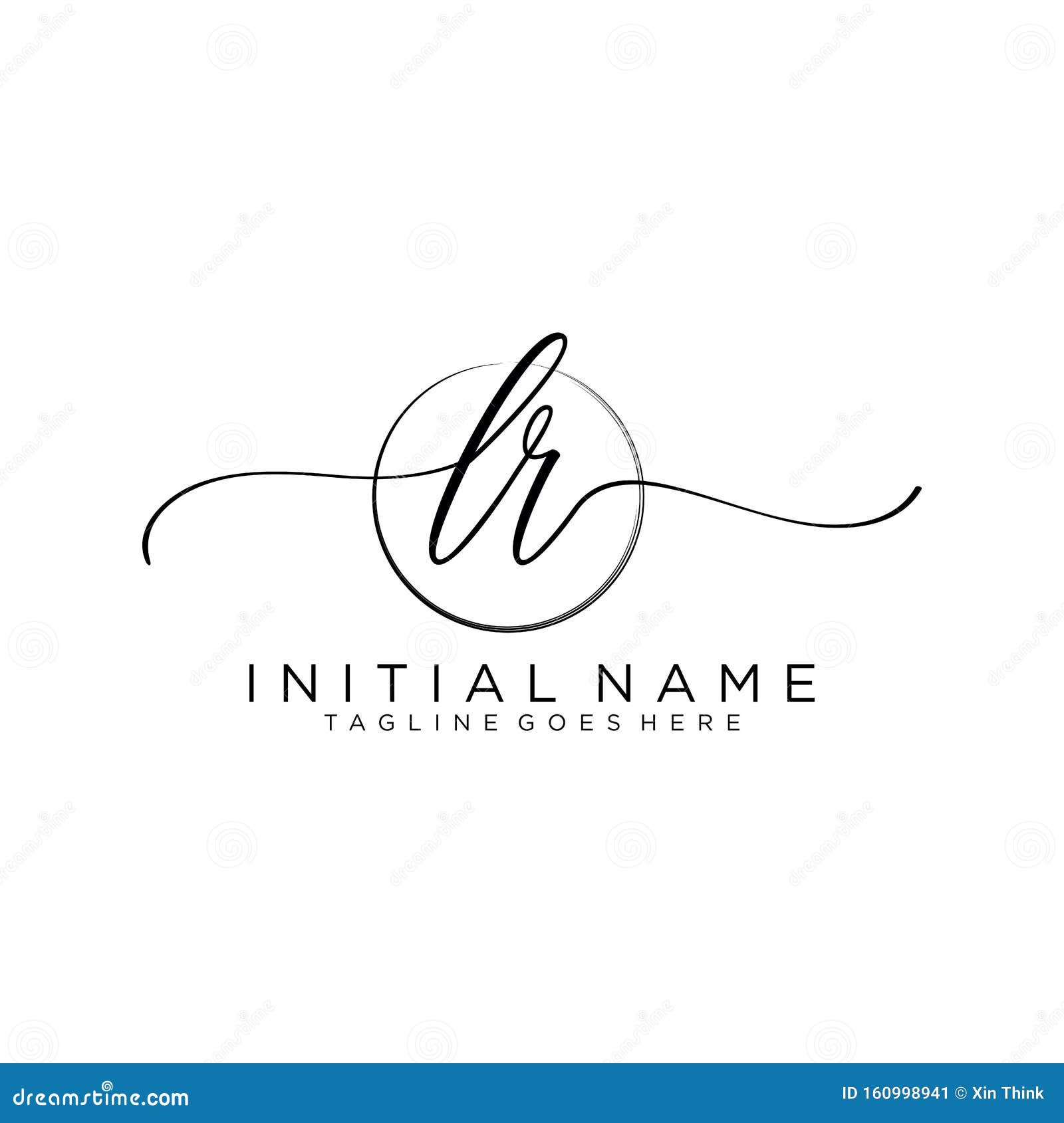 LR Beauty Vector Initial Logo, Handwriting Logo of Initial Signature ...