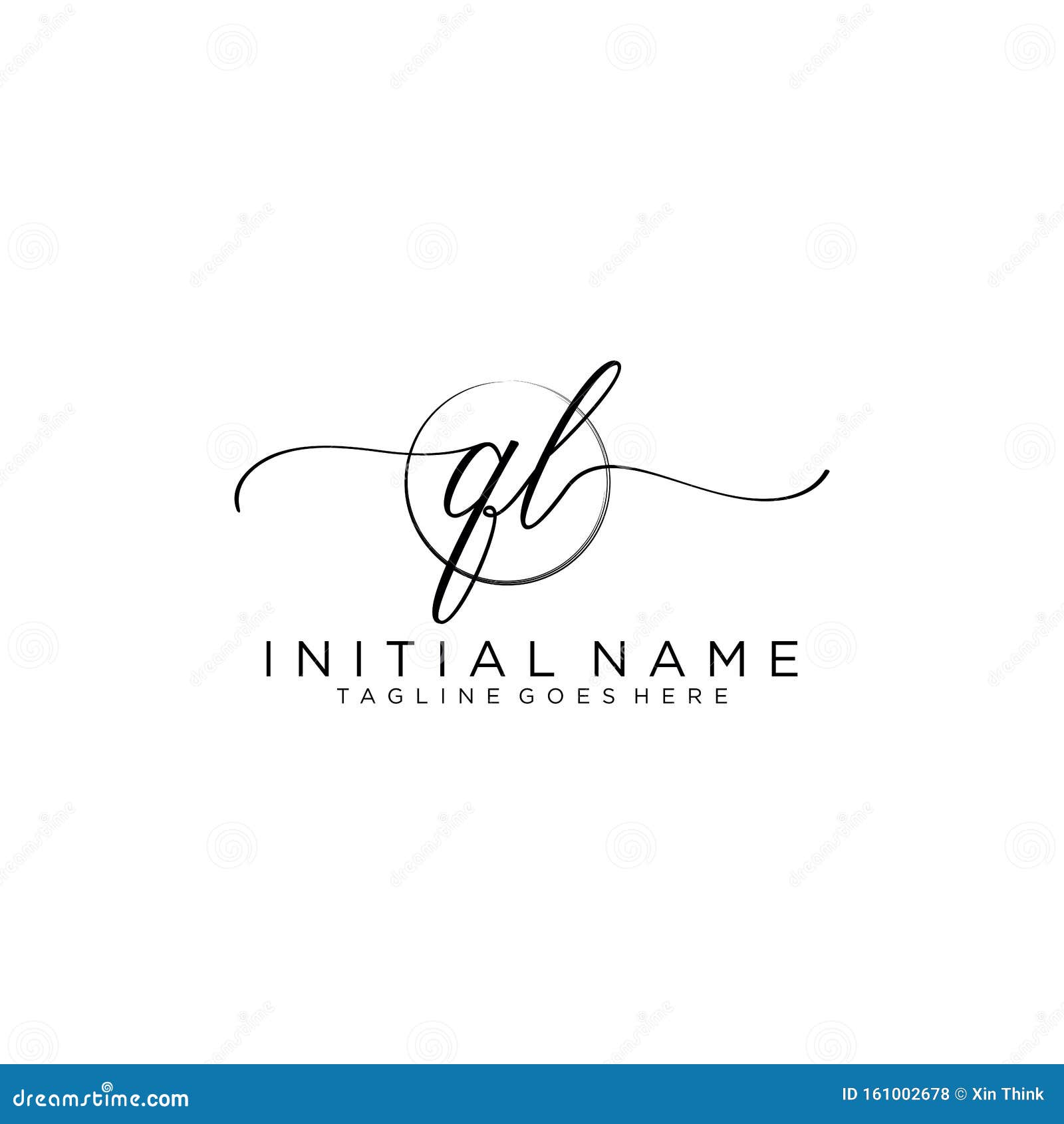 QL Beauty Vector Initial Logo, Handwriting Logo of Initial Signature ...