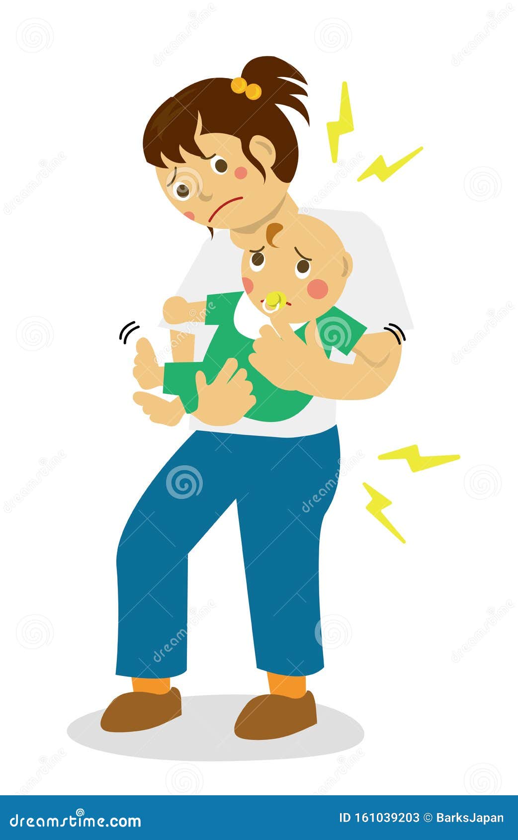 Woman`s Pain Vector Illustration / Stiff Shoulders, Back Pain Stock ...