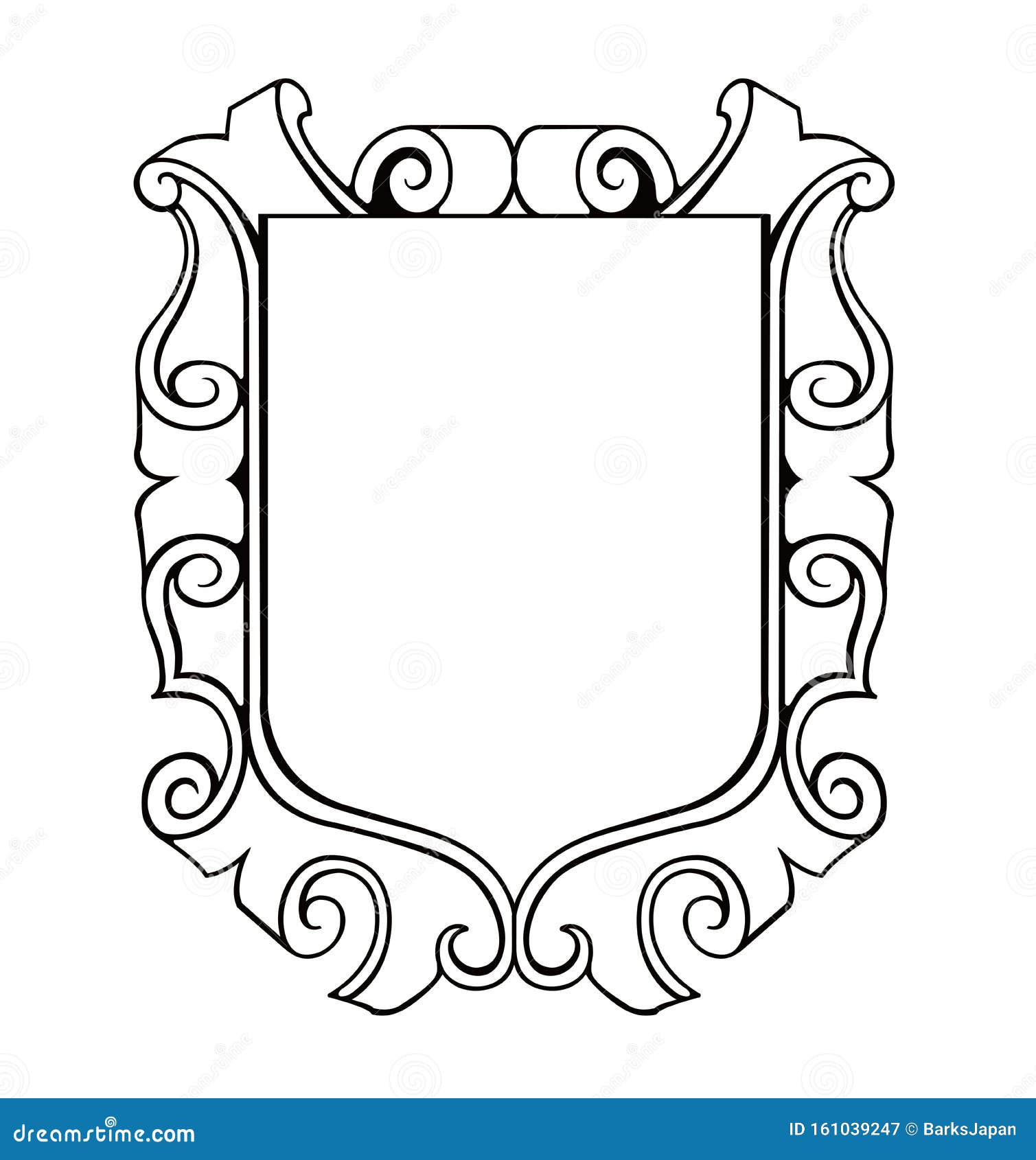 Shield Emblem Vector Ilustration Stock Vector - Illustration of element ...