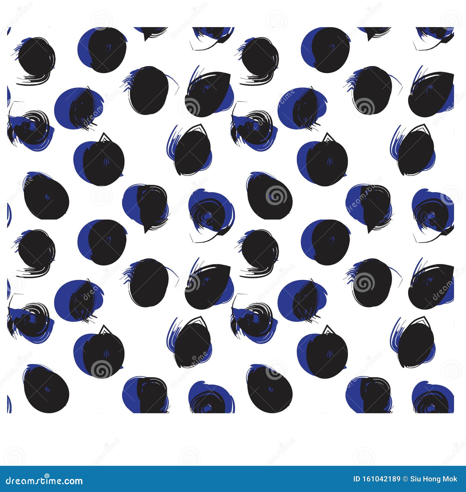 Abstract Colourful Brushstrokes Seamless Print/Pattern in Vector Stock ...