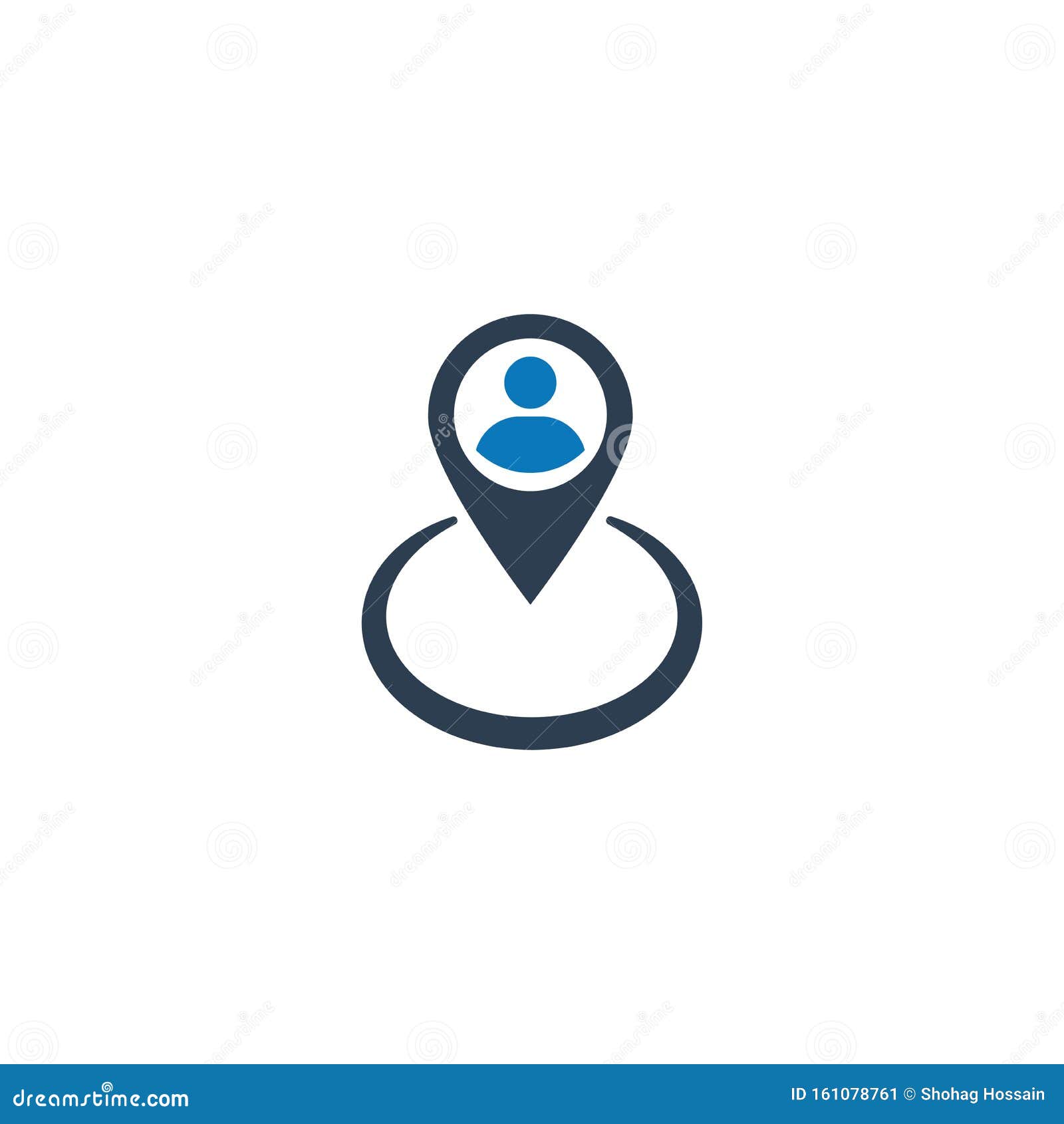 Marker Location Icon with User - Vecto, User Location Isolated Vector ...