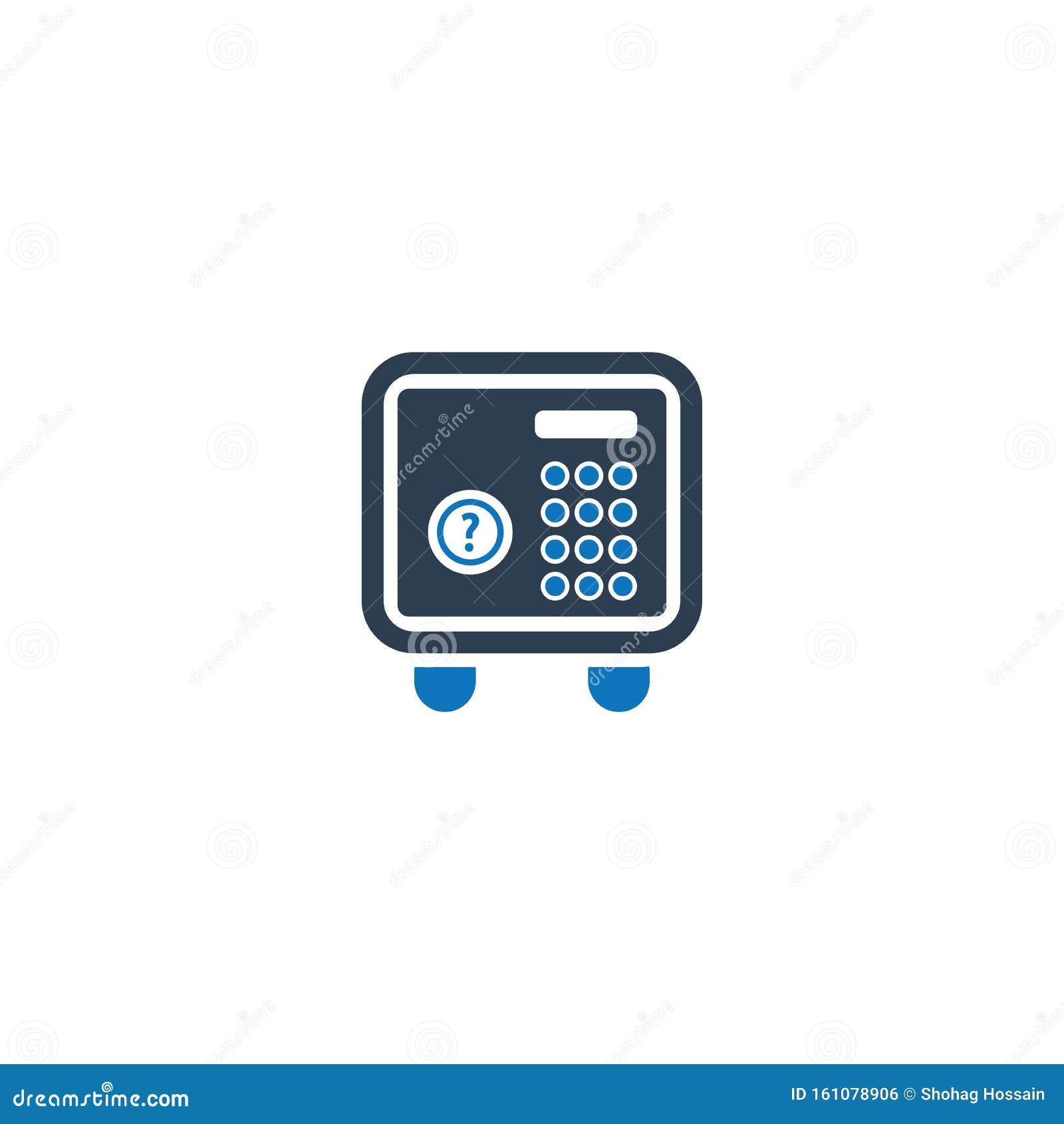 Room Safe Icon Line Isolated on Clean Background. Bank Safe Icon Stock ...