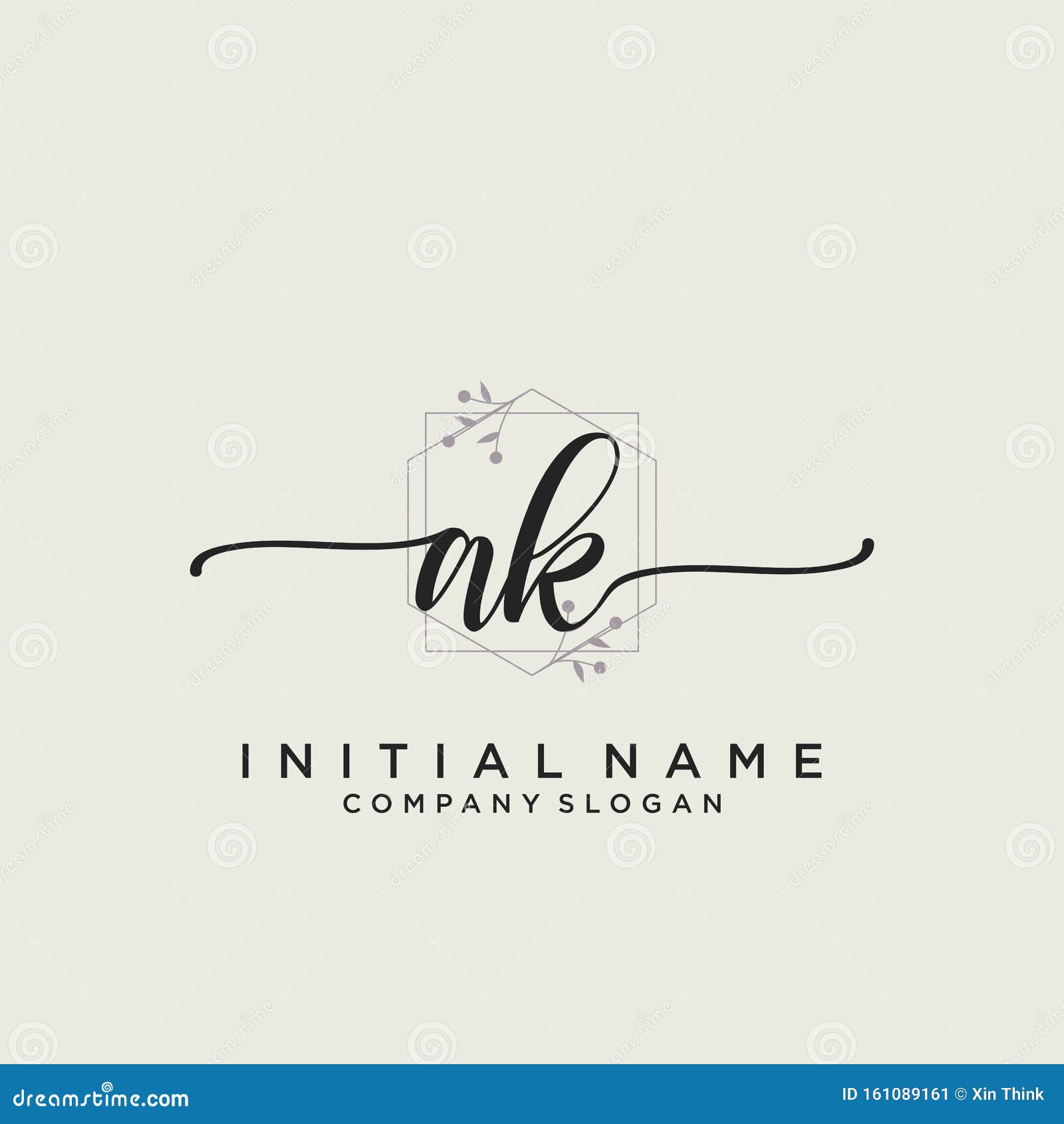 AK Beauty Vector Initial Logo, Handwriting Logo of Initial Signature ...