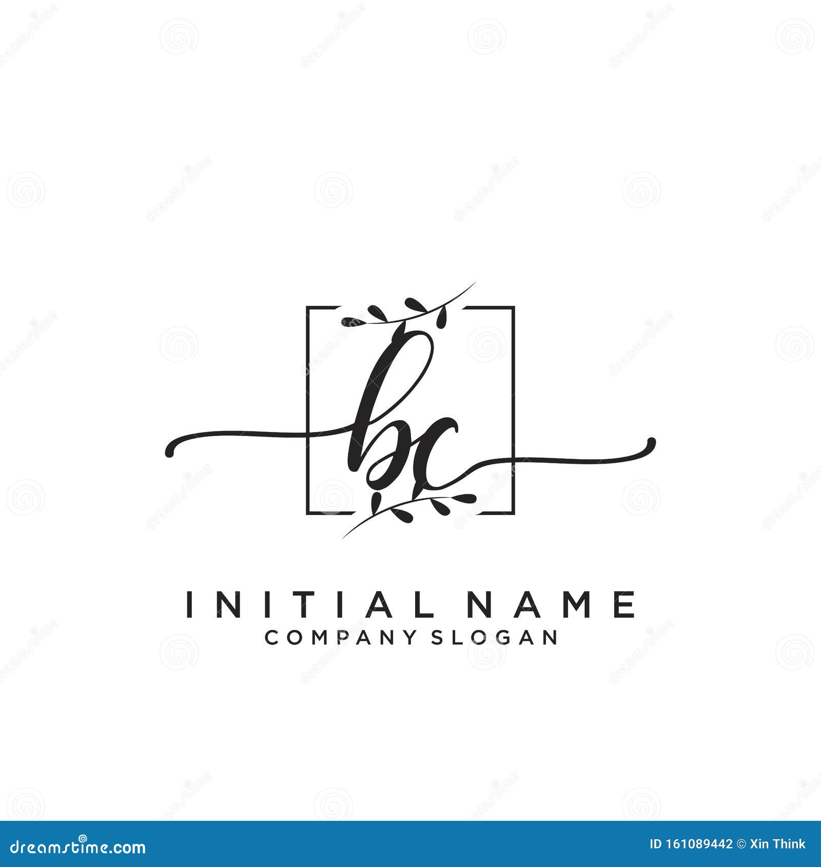 BC Beauty Vector Initial Logo, Handwriting Logo of Initial Signature ...