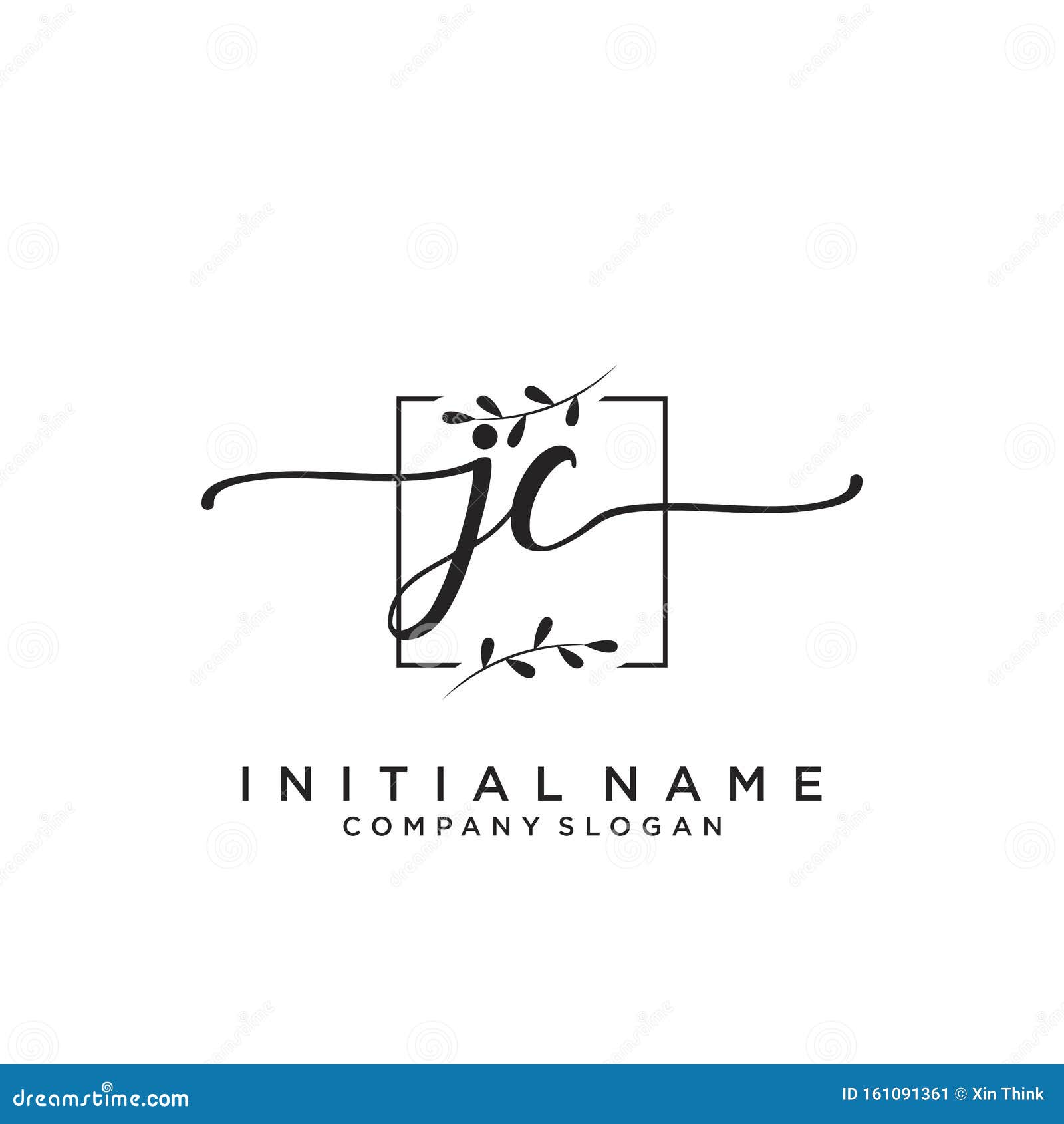JC Beauty Vector Initial Logo, Handwriting Logo of Initial Signature ...