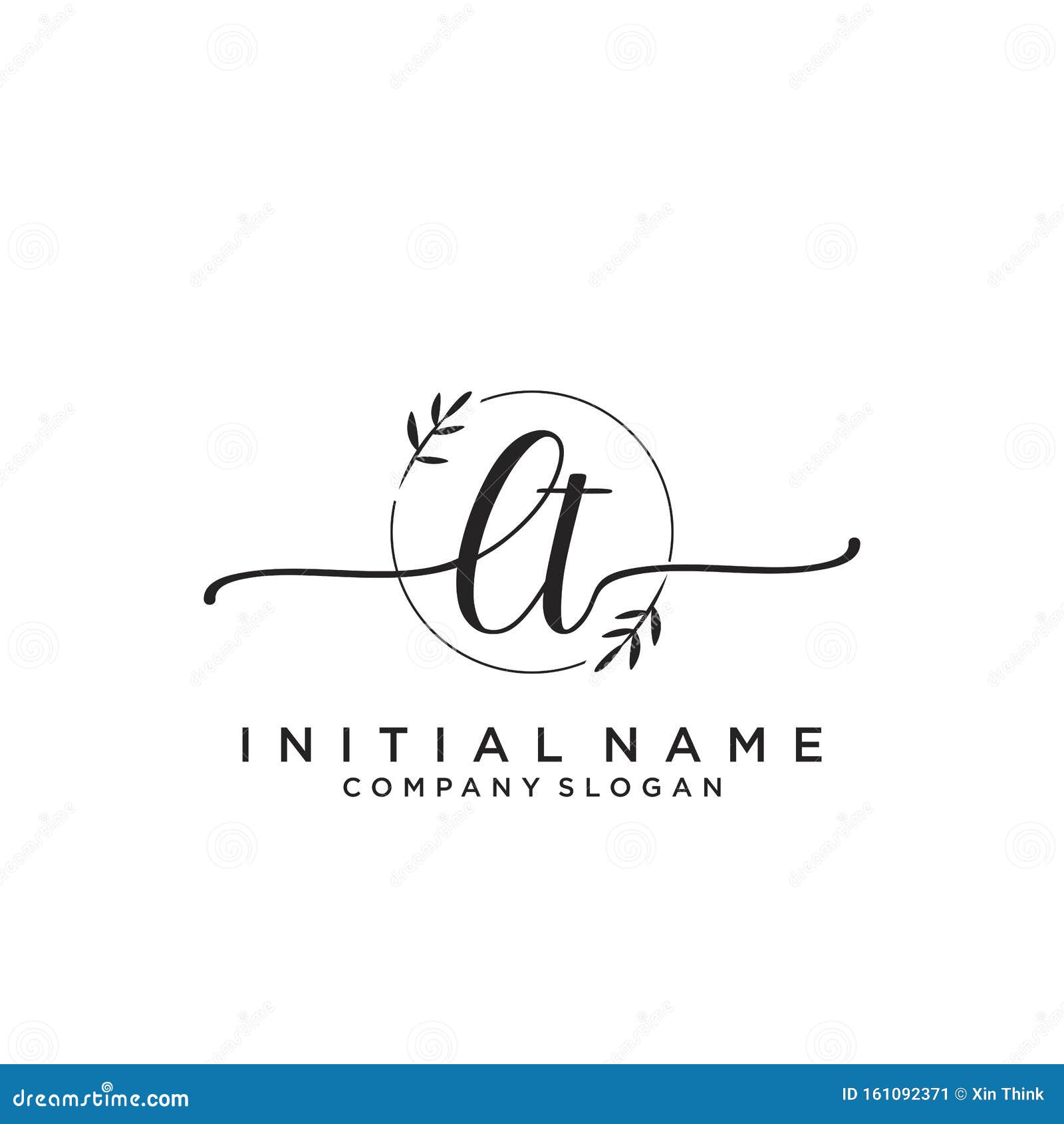 LT Beauty Vector Initial Logo, Handwriting Logo of Initial Signature ...