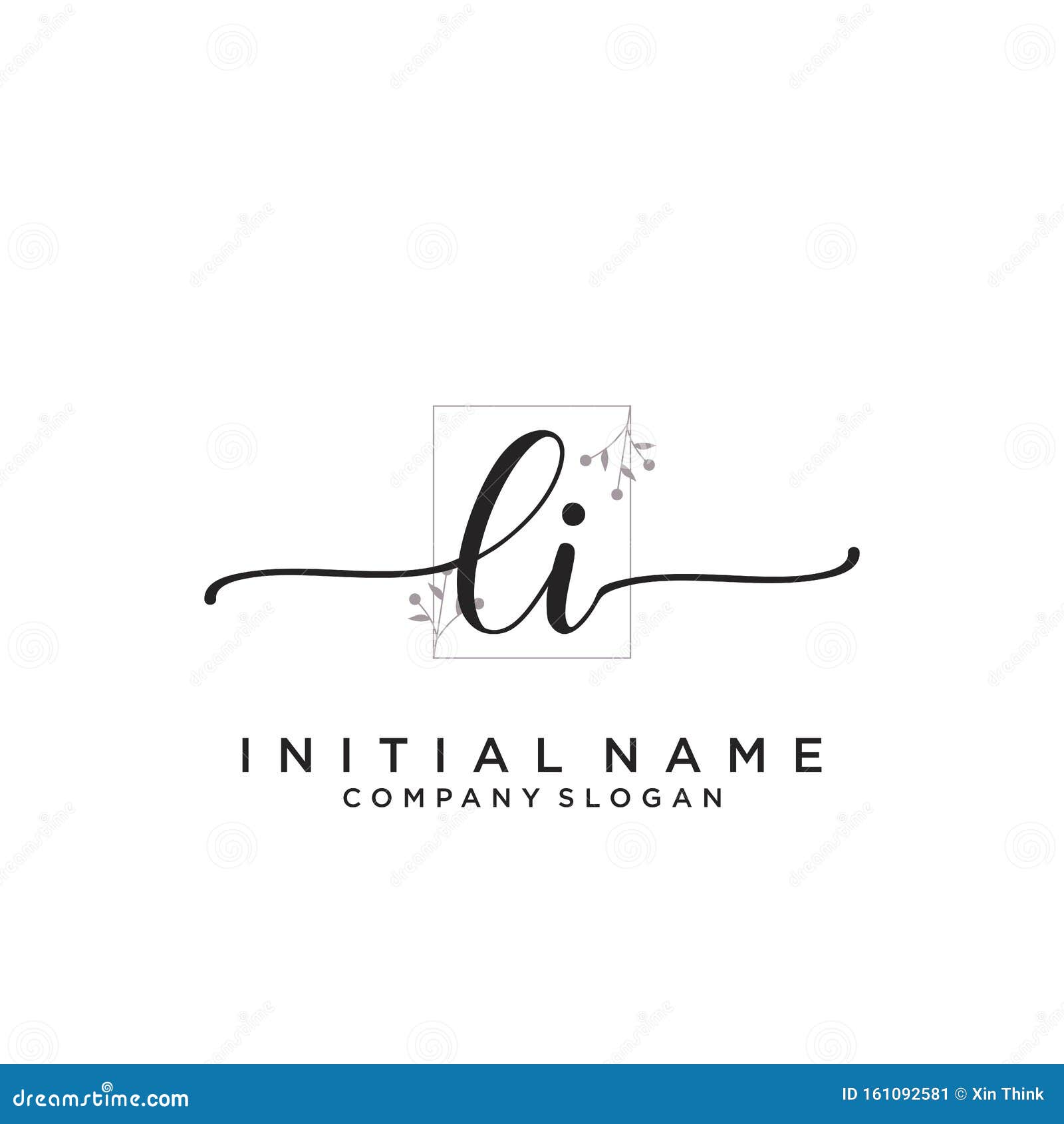 LI Beauty Vector Initial Logo, Handwriting Logo of Initial Signature ...