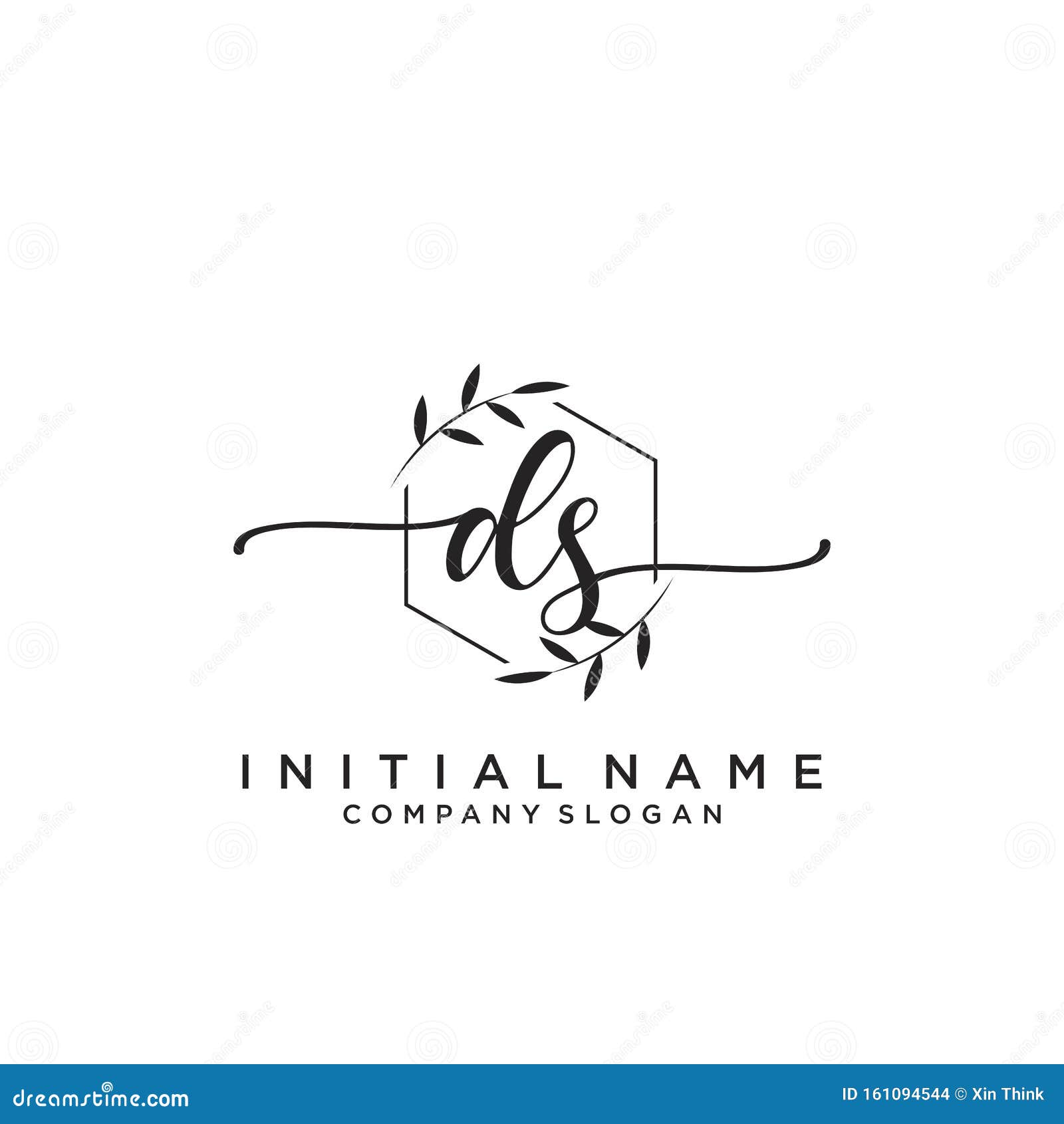 DS Beauty Vector Initial Logo, Handwriting Logo of Initial Signature ...