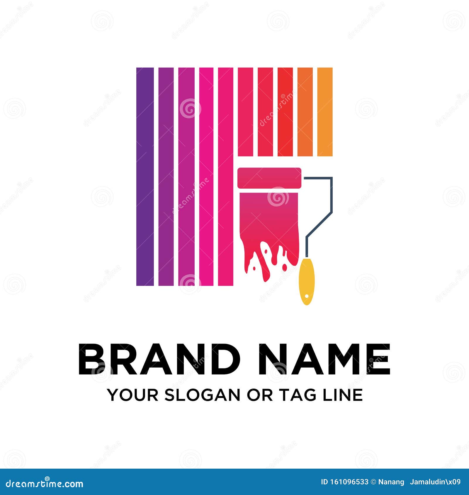 Paint logo designs stock vector. Illustration of corporate - 161096533