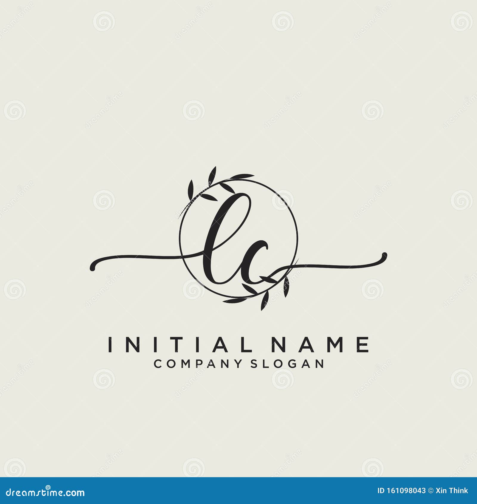 LC Letter Initial Beauty Monogram and Elegant Logo Design, Handwriting ...