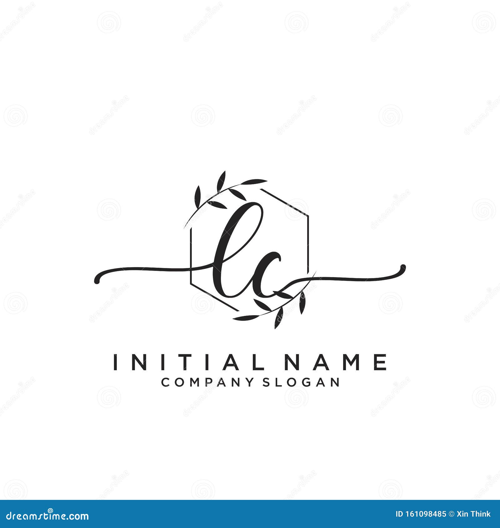 LC Letter Initial Beauty Monogram and Elegant Logo Design, Handwriting ...