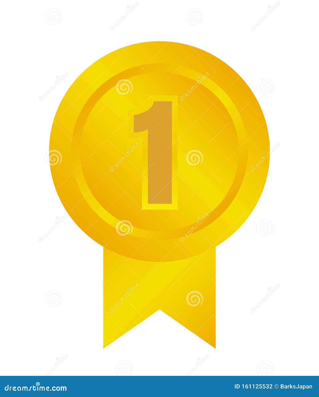 Ranking Medal Icon Illustration / 1st Place Stock Vector - Illustration ...