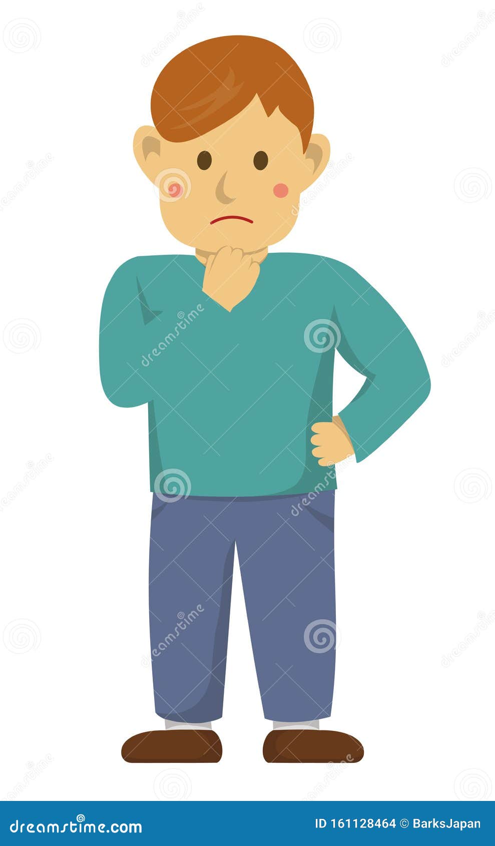 Men`s Action Gesture Pattern Illustration / Discouragement Cartoon ...