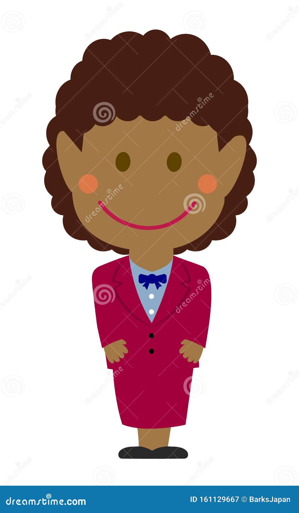 Cartoon Deformed Female Worker Vector Illustration Stock Vector ...