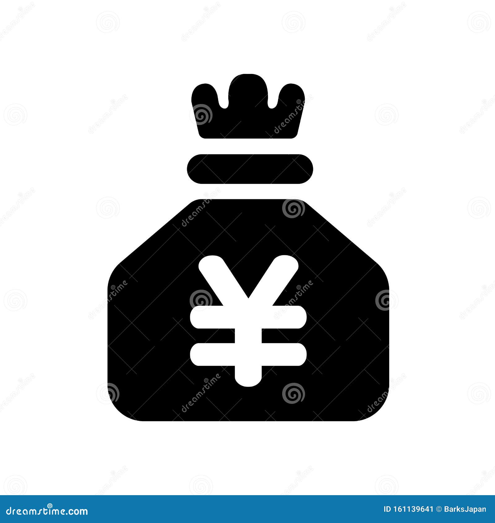 JPY Money Bag Icon / Japanese Yen Mark Stock Vector - Illustration of ...
