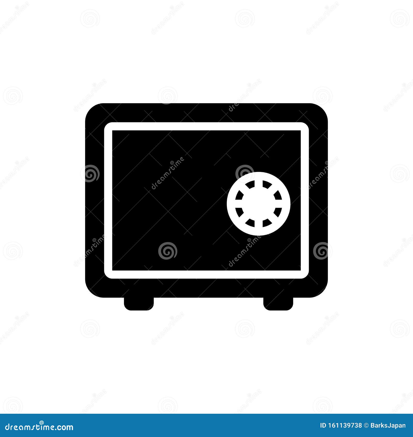 Vault icon stock vector. Illustration of security, background - 161139738