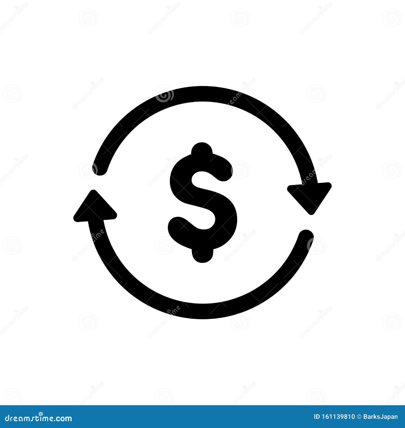 Dollar Exchange Icon / US Dollar Mark Stock Vector - Illustration of ...
