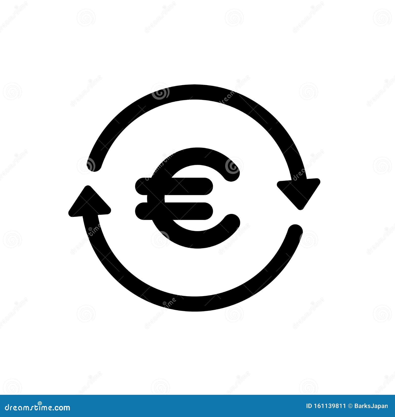 Euro Exchange Icon / Euro Mark Stock Vector - Illustration of drawing ...