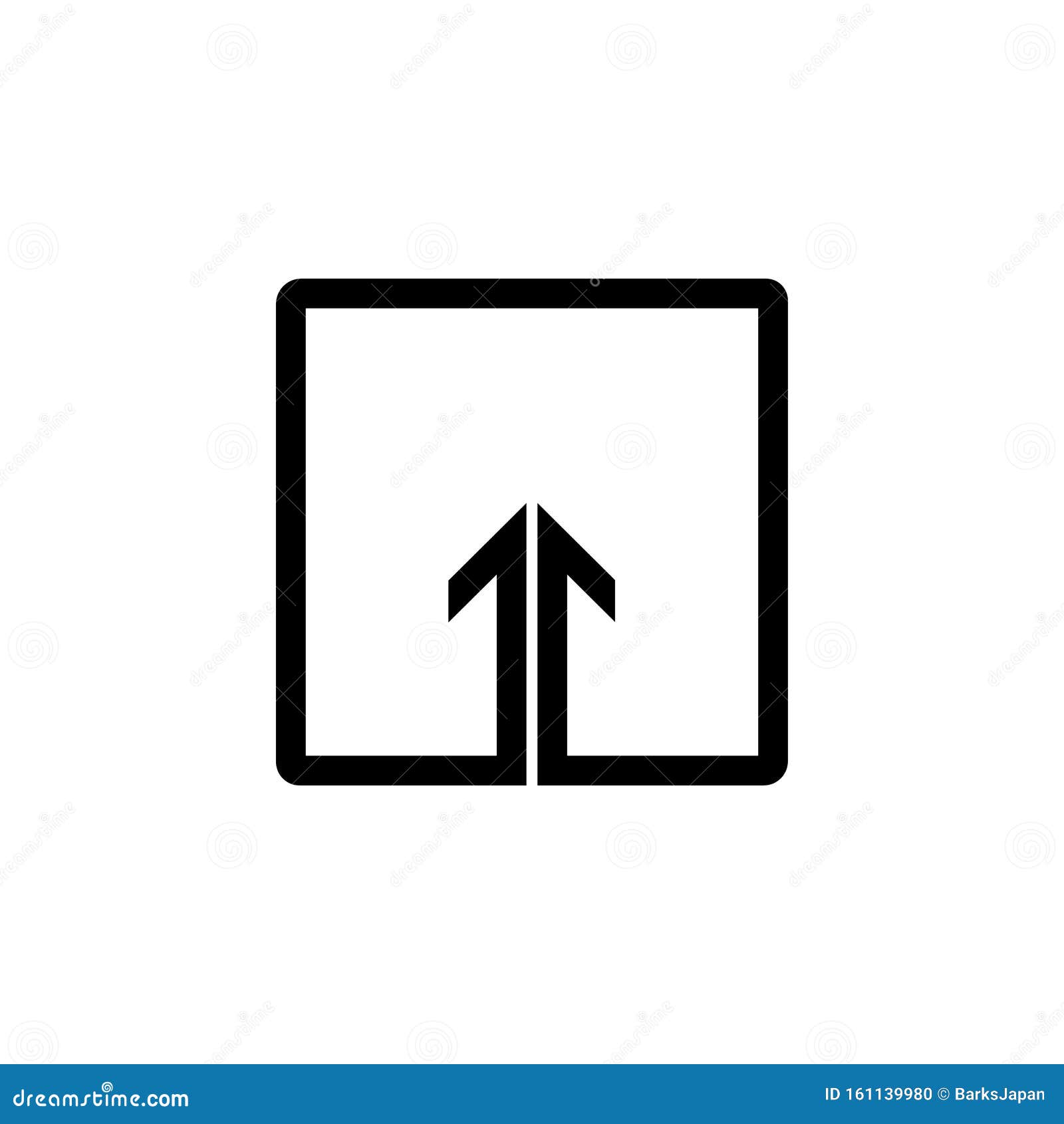 Upload, Present, Submit Icon / Sharp Line Icon Stock Vector ...