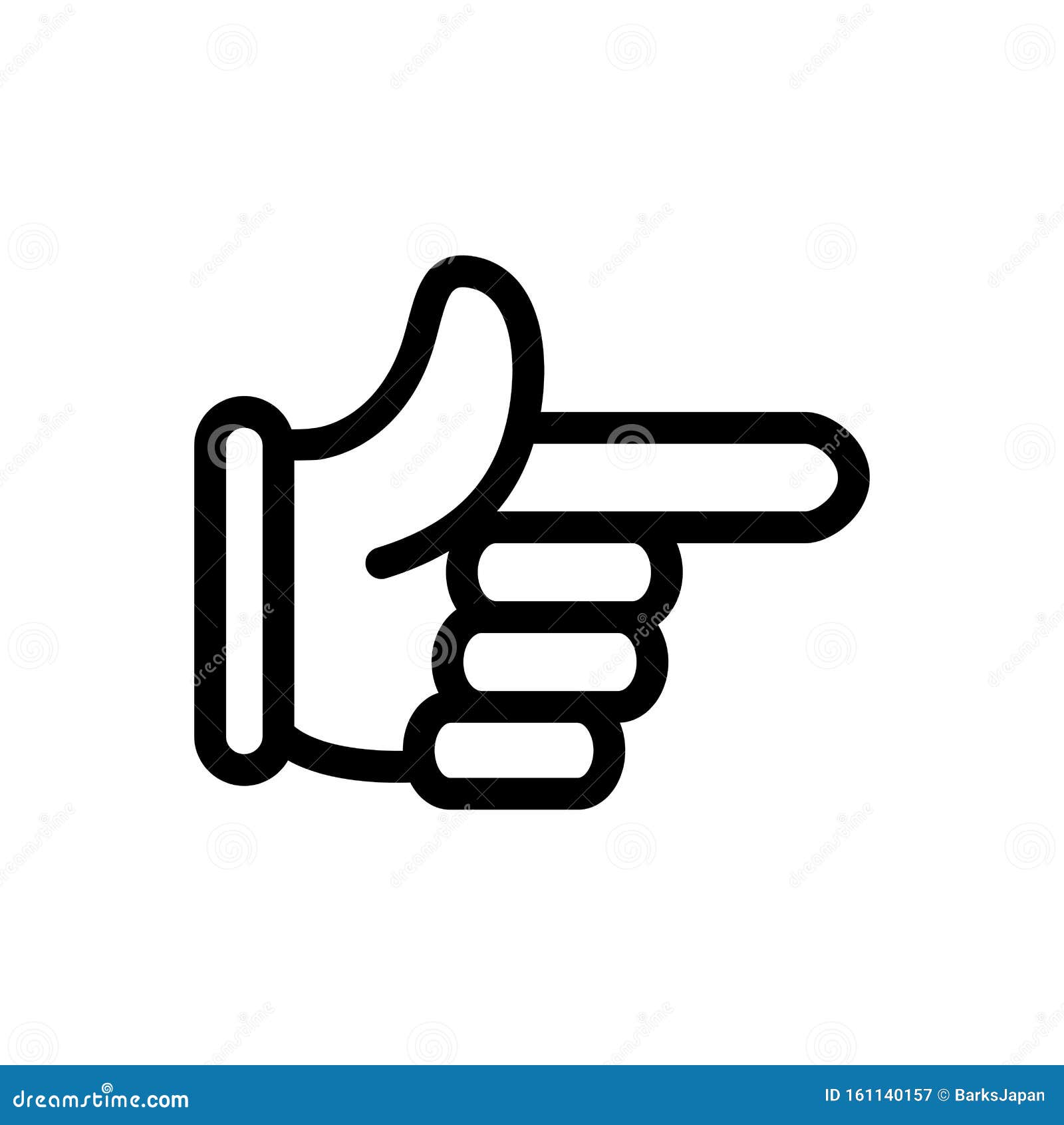 Finger , Pointer Icon / Right Stock Vector - Illustration of design ...