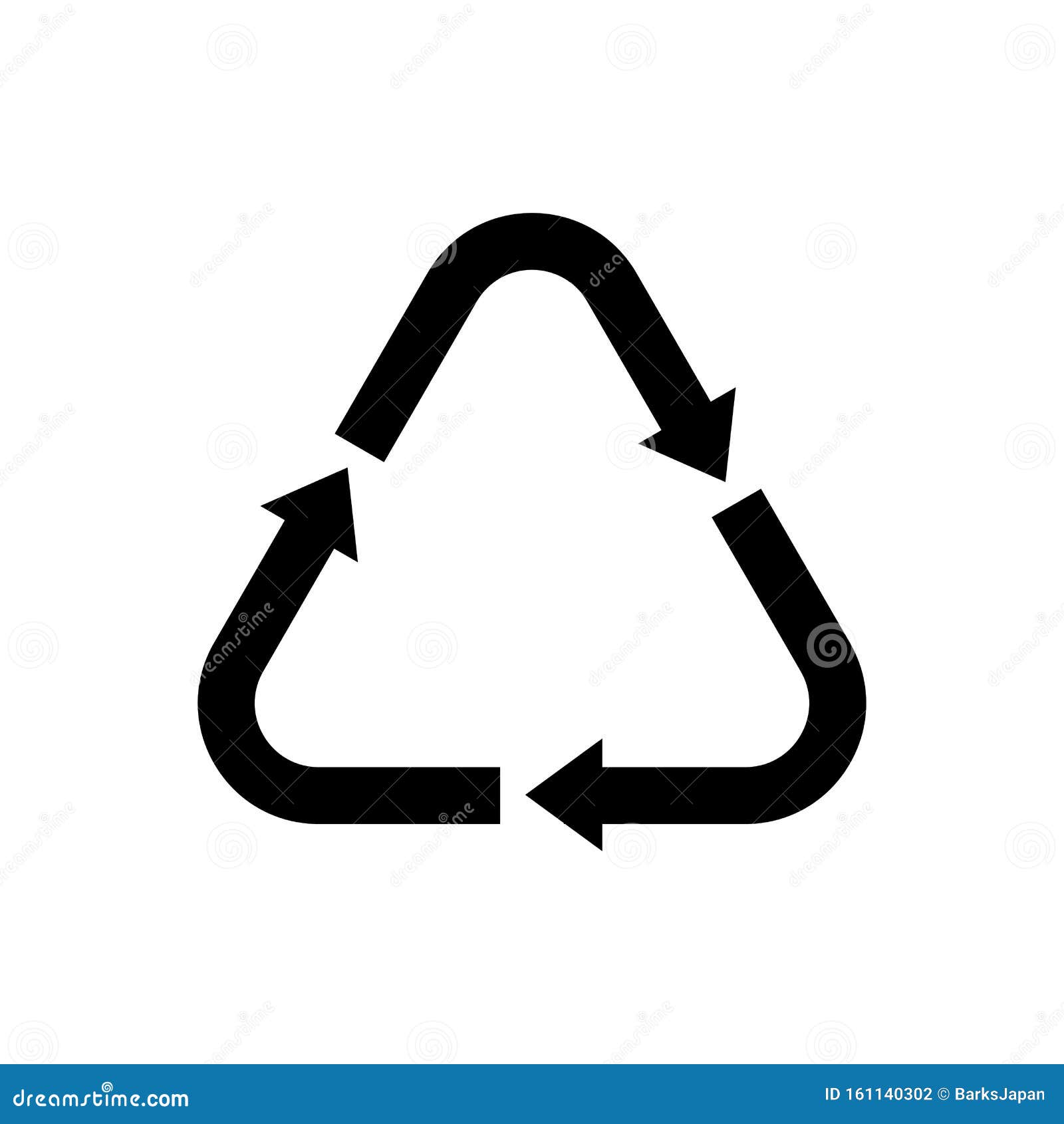 Recycle mark icon stock vector. Illustration of clean - 161140302