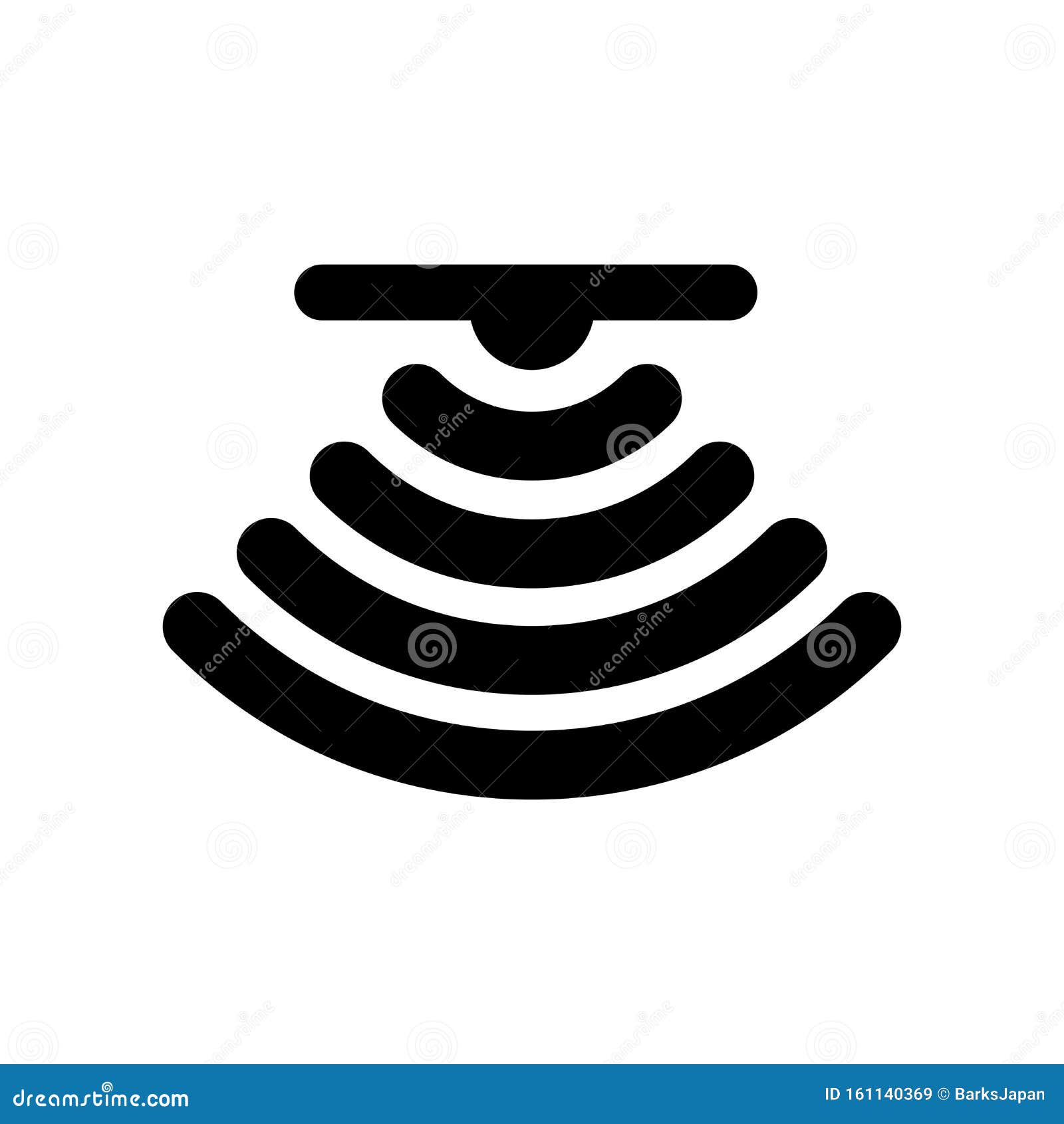 Sensor icon stock vector. Illustration of mark, drawing - 161140369