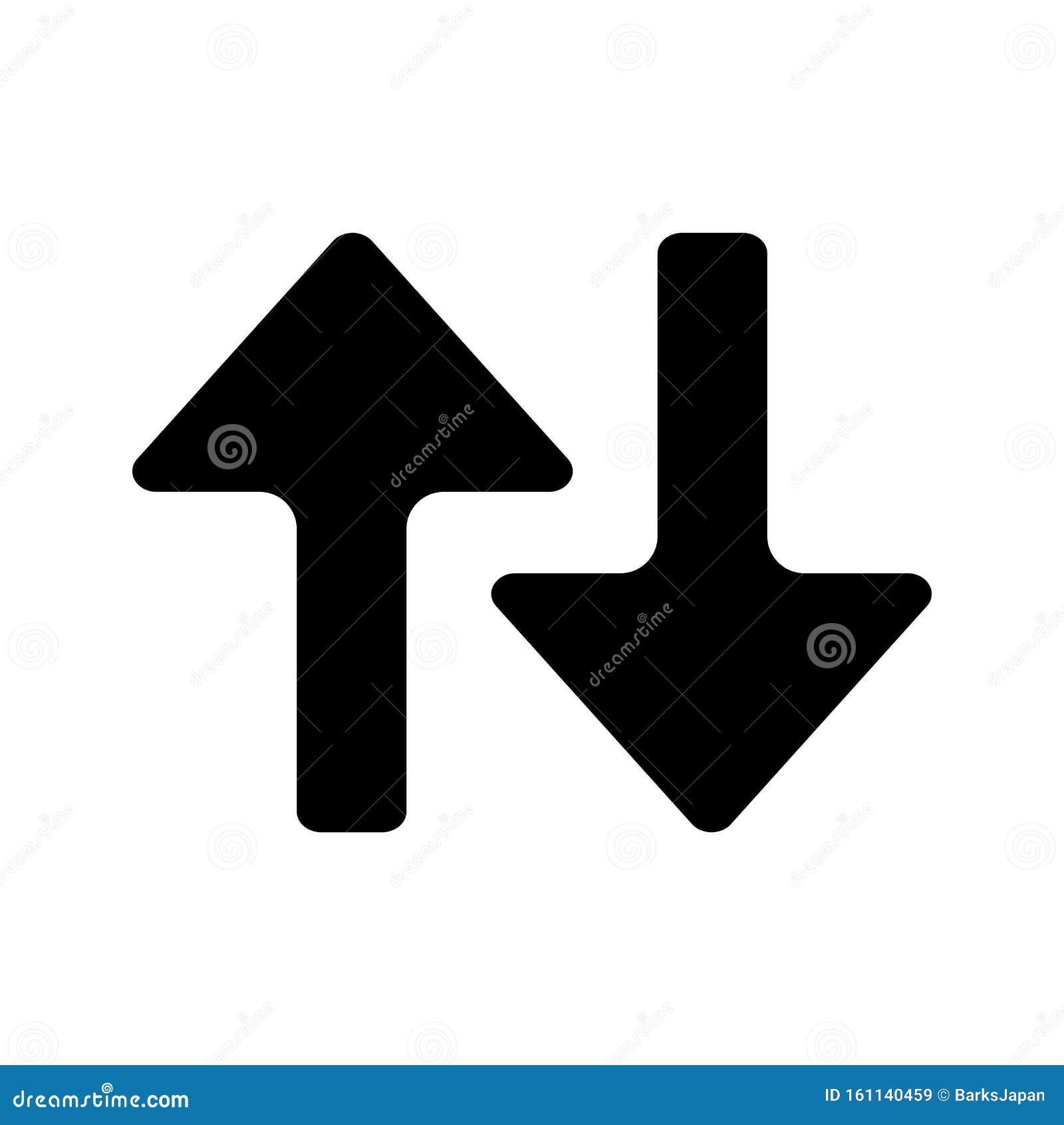 Arrows / Up Down / Comparison Icon Stock Vector - Illustration of ...