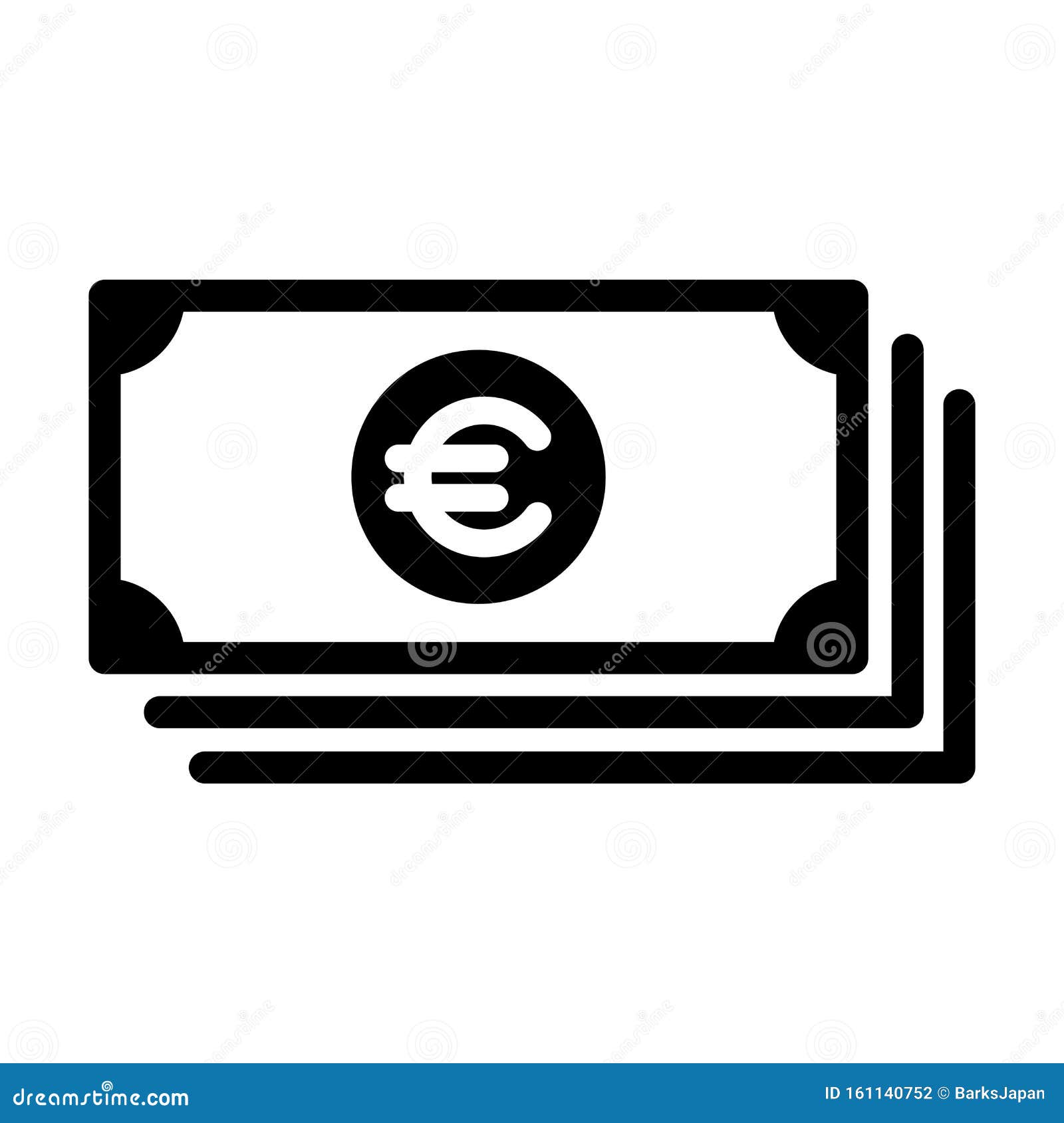 Bill, Money, Exchange, Cash Icon / Euro Stock Vector - Illustration of ...