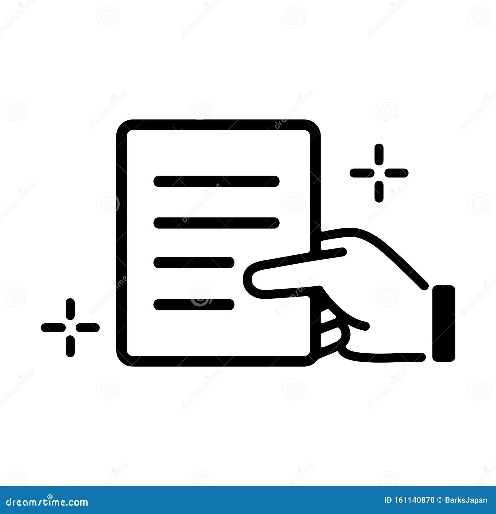 Submit Document / Correct Document / Trusted Document Icon Stock Vector ...