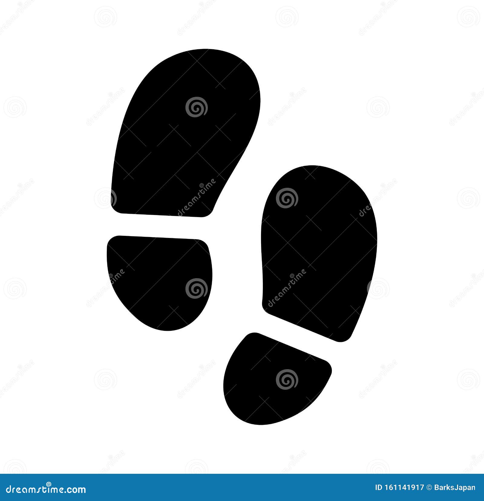 Footsteps icon stock vector. Illustration of footsteps - 161141917