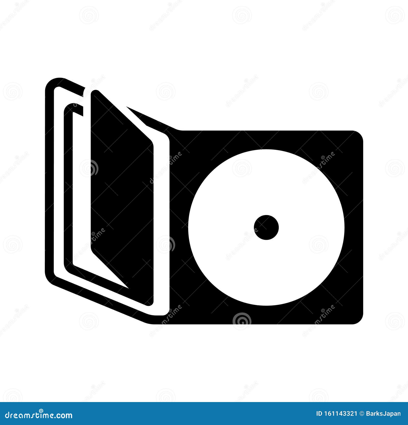 CD , DVD Icon / with Case and Booklet Stock Vector - Illustration of ...