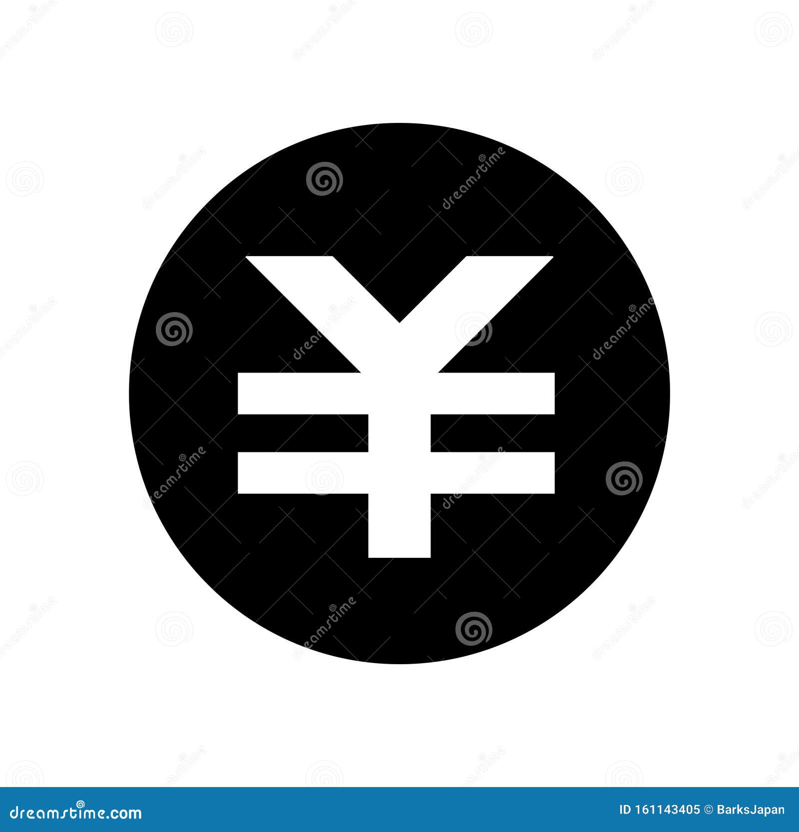 Japanese Yen Mark / JPY Icon Stock Vector - Illustration of button ...
