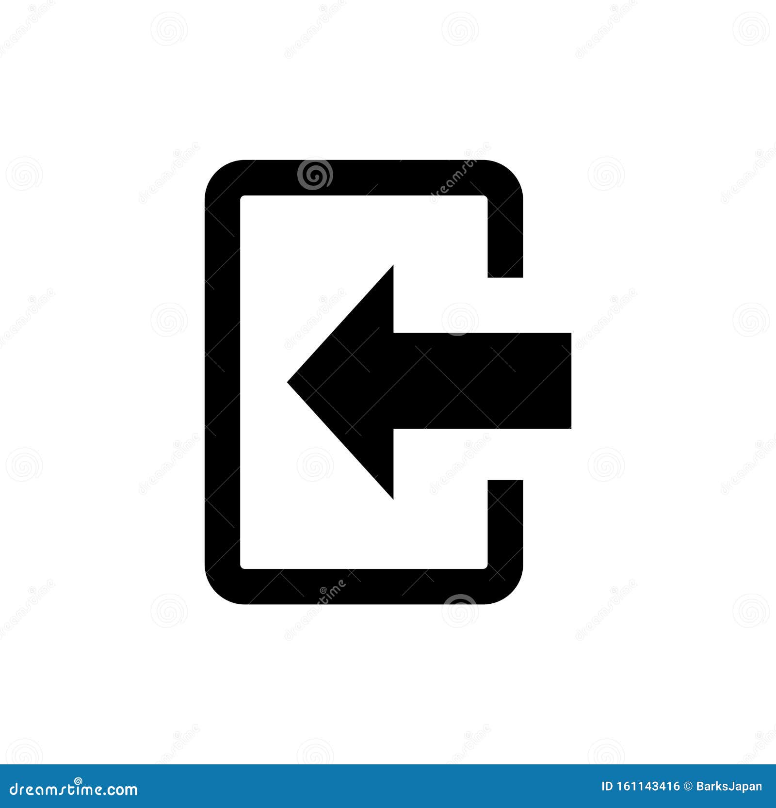 Login / Entry / Sign in Icon Stock Vector - Illustration of entry, mark ...