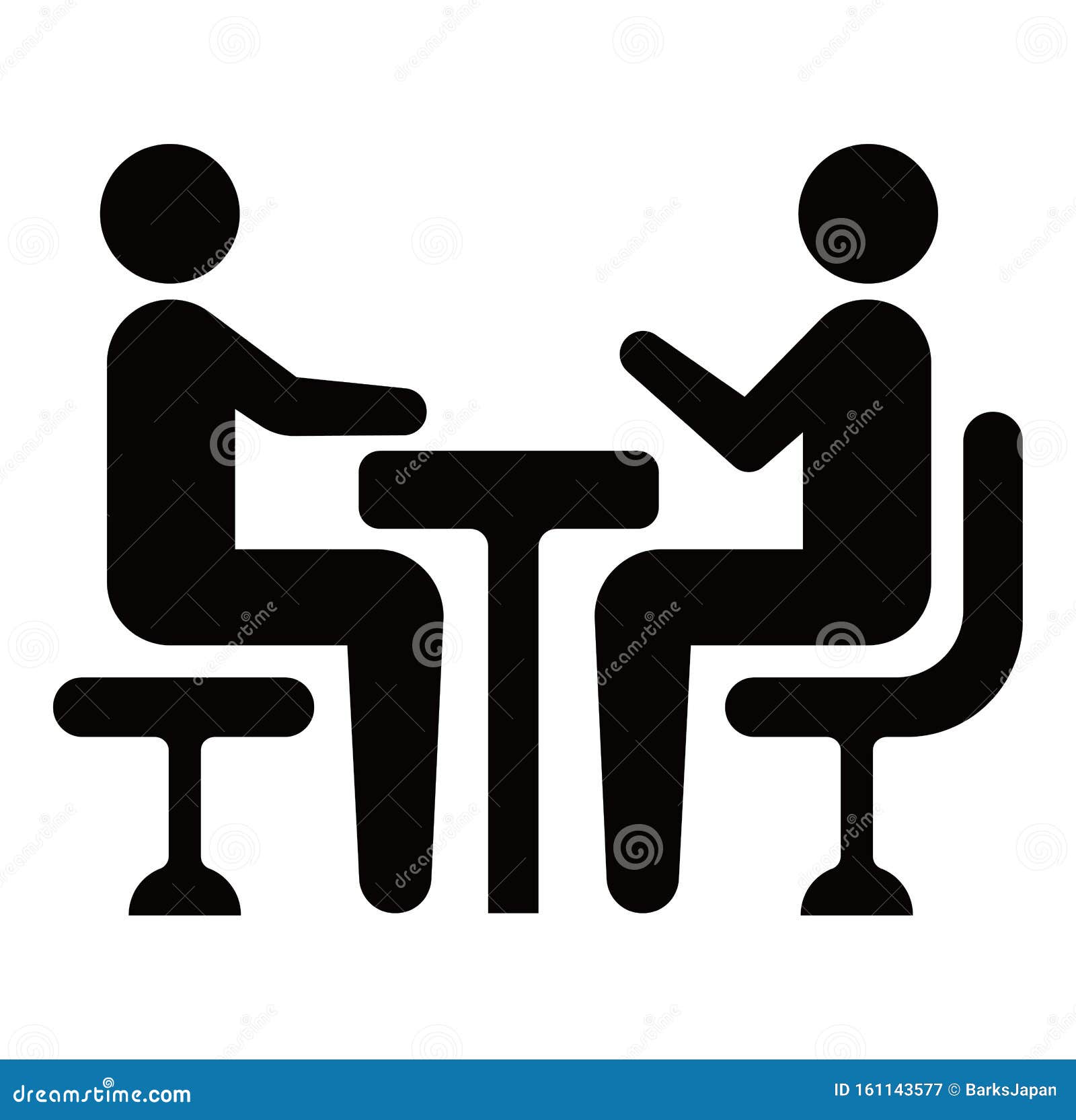 Meeting, Discussion, Conversation Icon Stock Vector - Illustration of ...